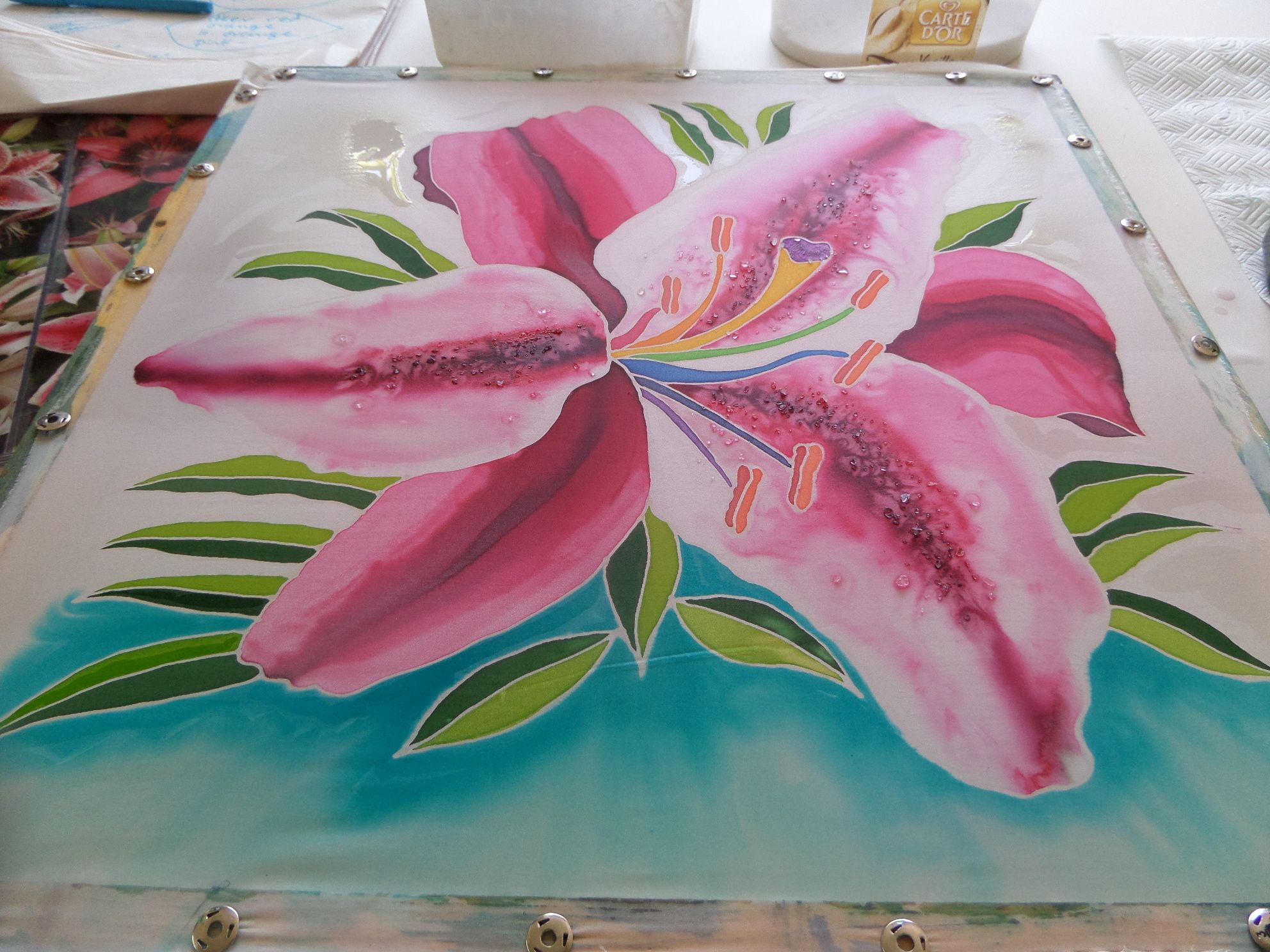 'Rainbow Lily' Silk Painting : 11 Steps (with Pictures) - Instructables