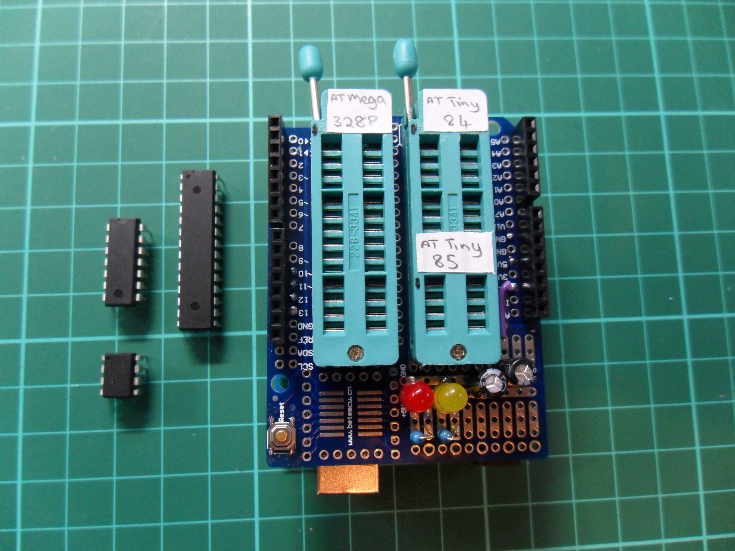 Programming the ATTiny85, ATTiny84 and ATMega328P : Arduino As ISP : 9 ...