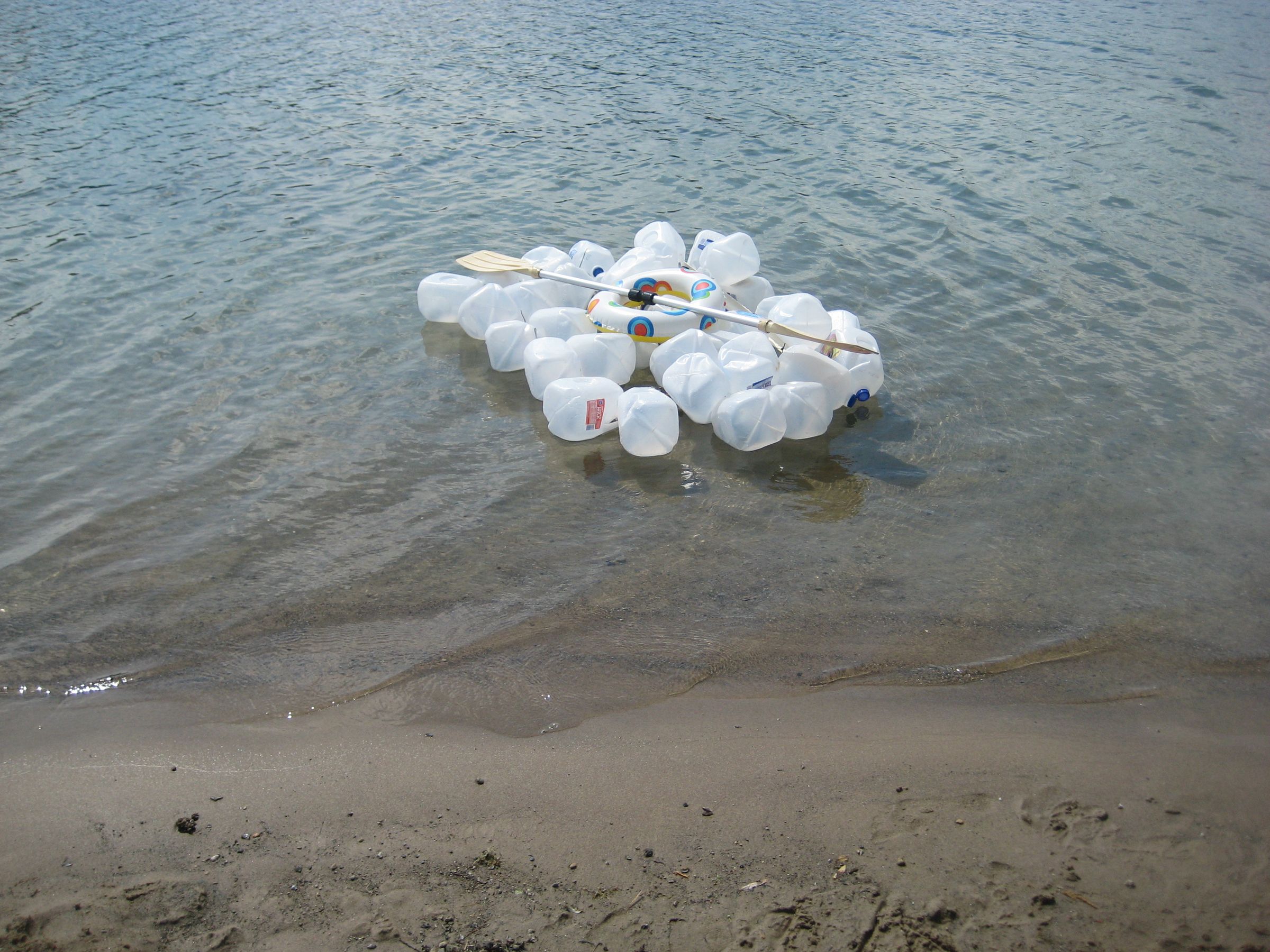 Milk Jug Raft : 5 Steps - Instructables