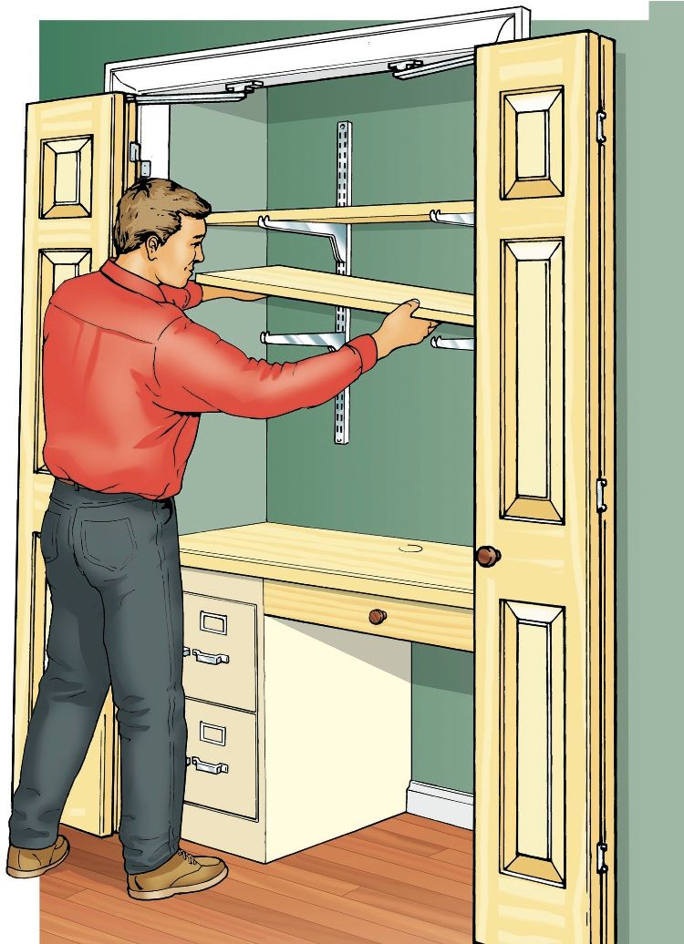 Build a Closet Office : 13 Steps (with Pictures) - Instructables
