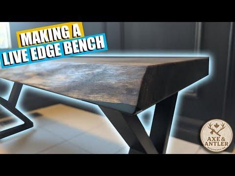 Making a Live Edge Bench From Walnut and Resin : 13 Steps (with ...