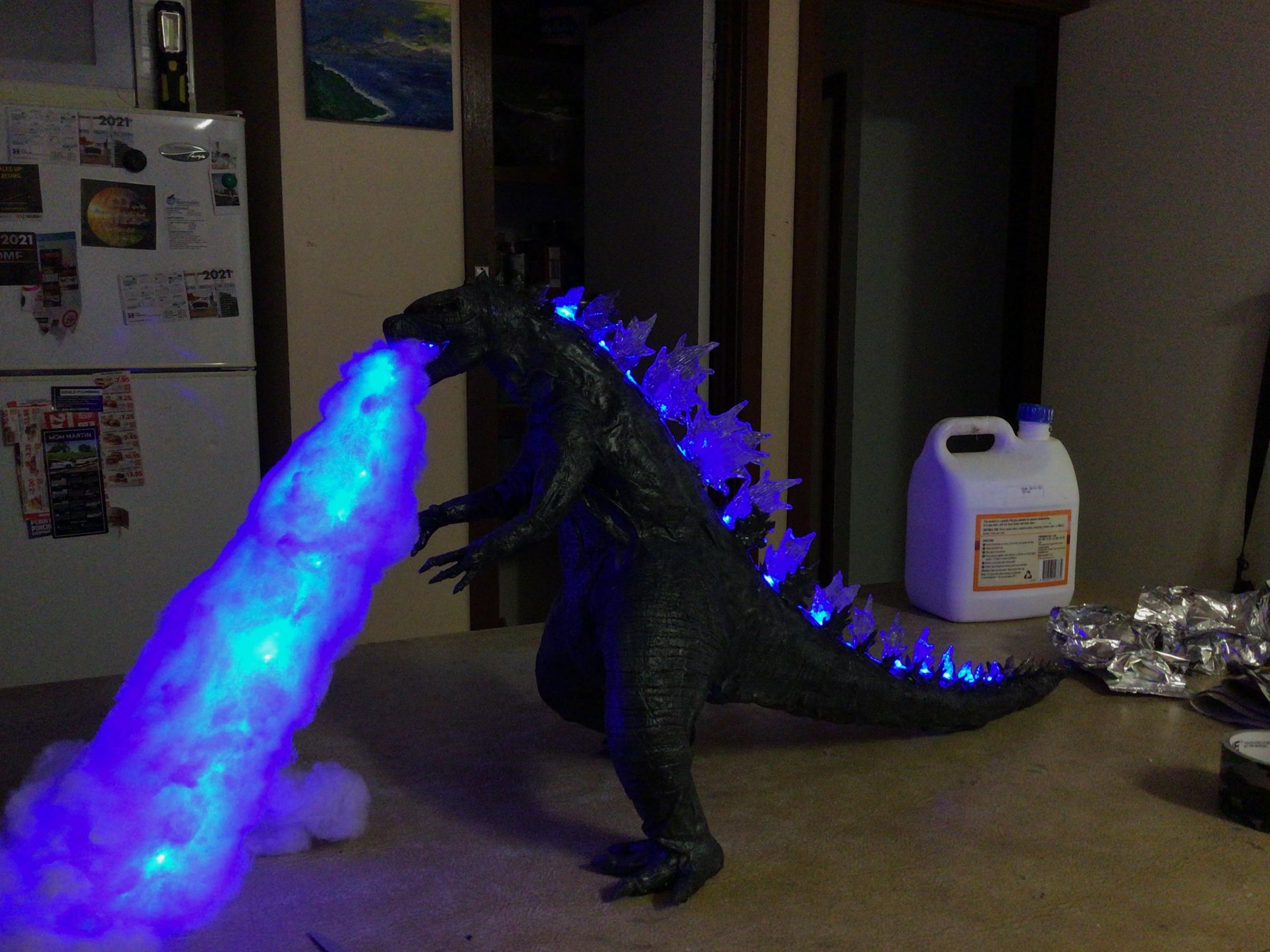 DIY Light Up LED Godzilla Lamp : 9 Steps (with Pictures) - Instructables