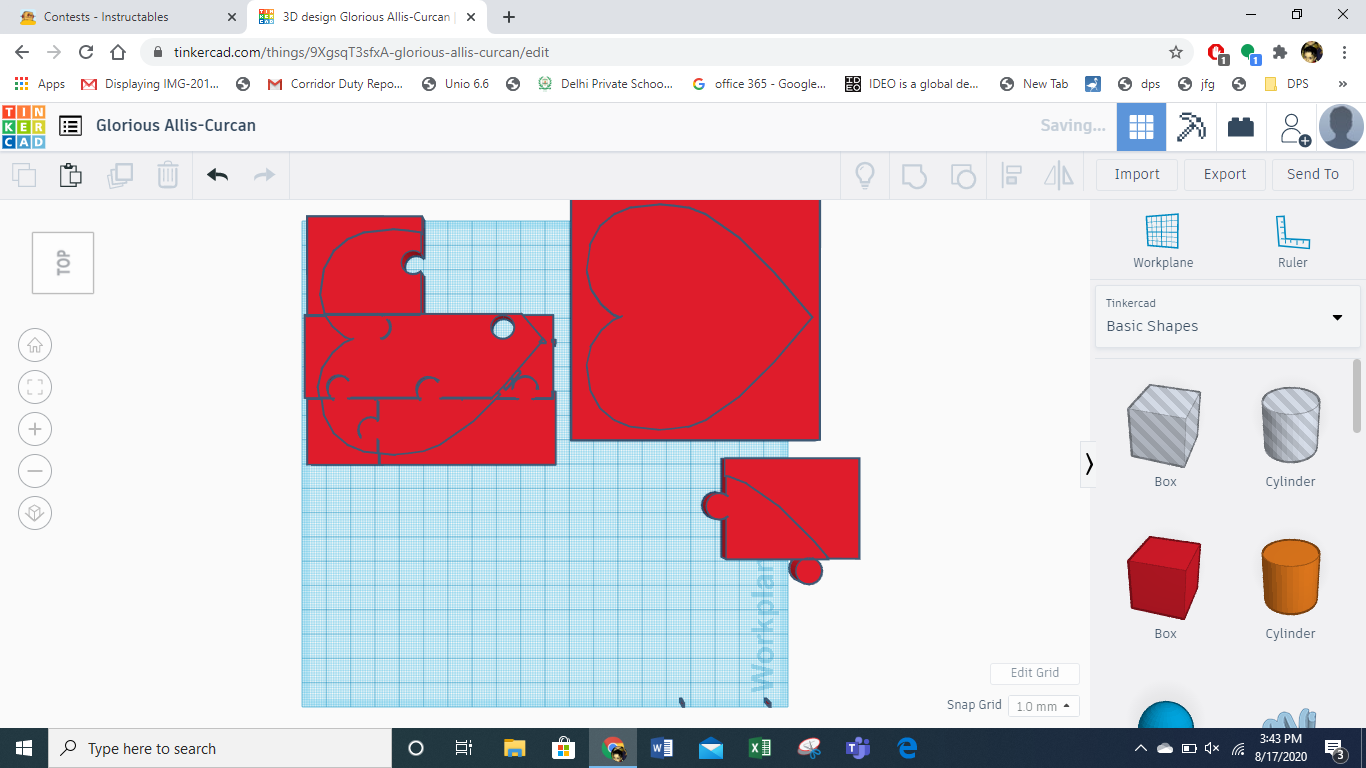 Jigsaw Puzzle- Using Tinkercad : 5 Steps - Instructables
