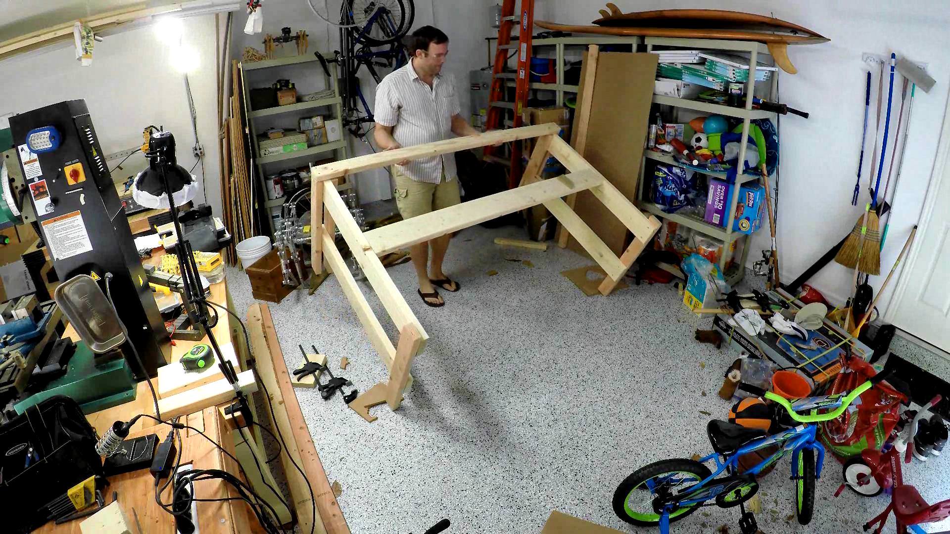 Massive Standing Desk With 2x4s and MDF Surface : 14 Steps (with ...