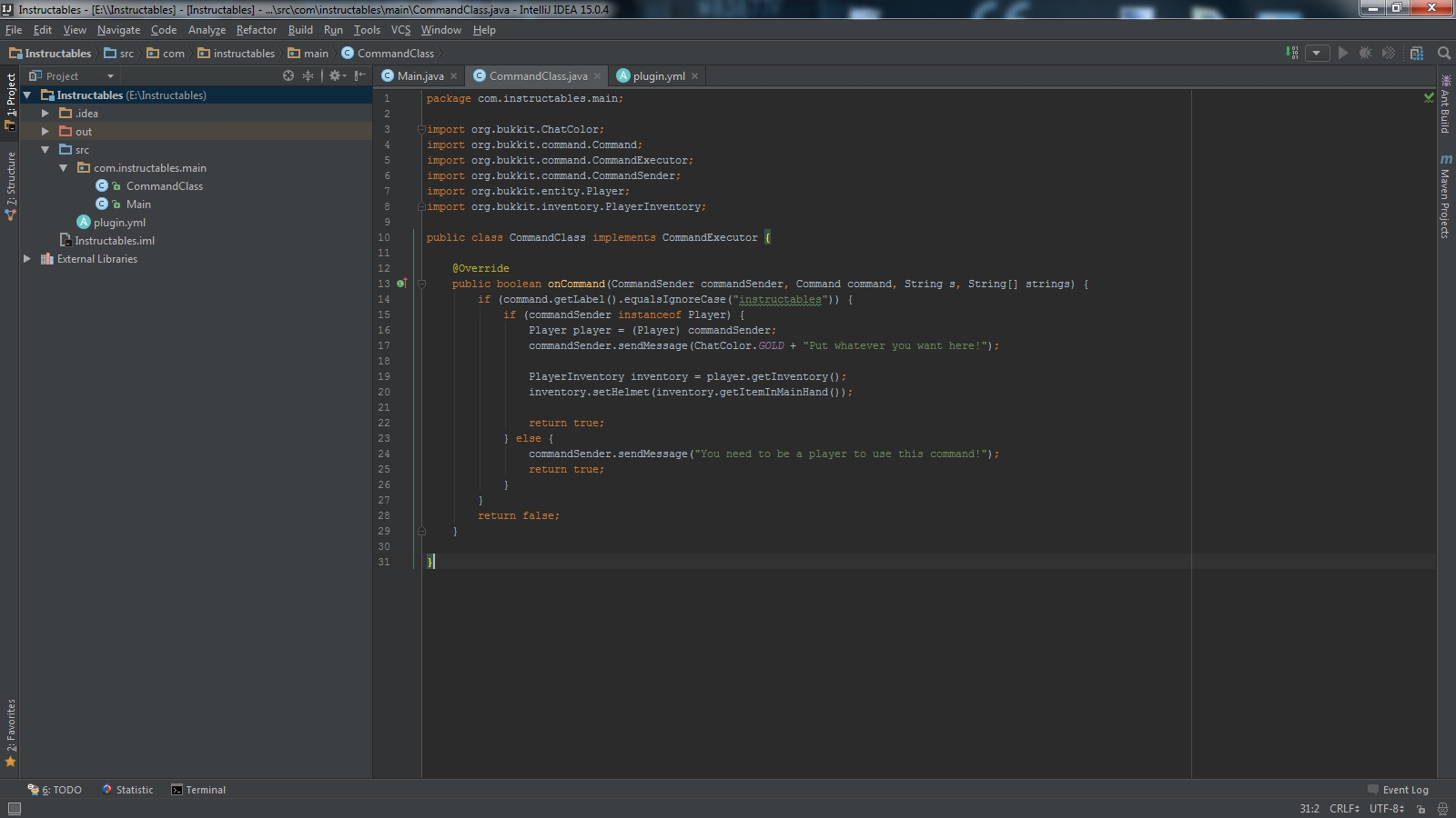 Minecraft Spigot Server Mod Creation : 14 Steps - Instructables