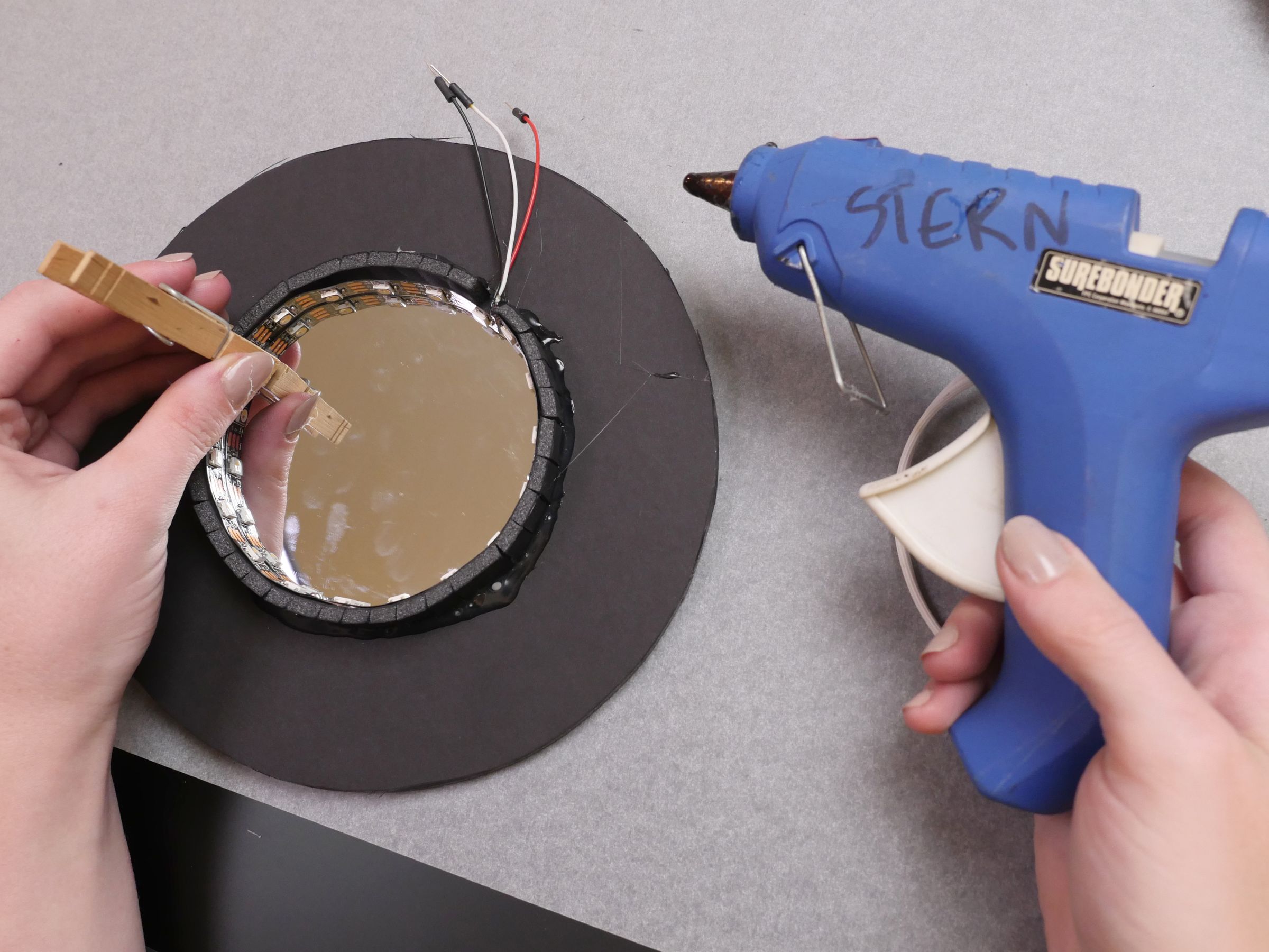 Easy Infinity Mirror With Arduino Gemma & NeoPixels : 8 Steps (with ...