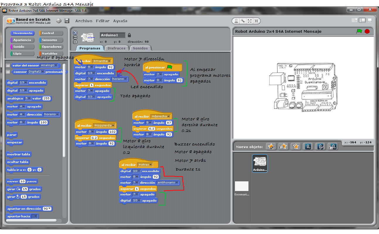 Robot Arduino 4x2 Scratch S4A Map - Instructables