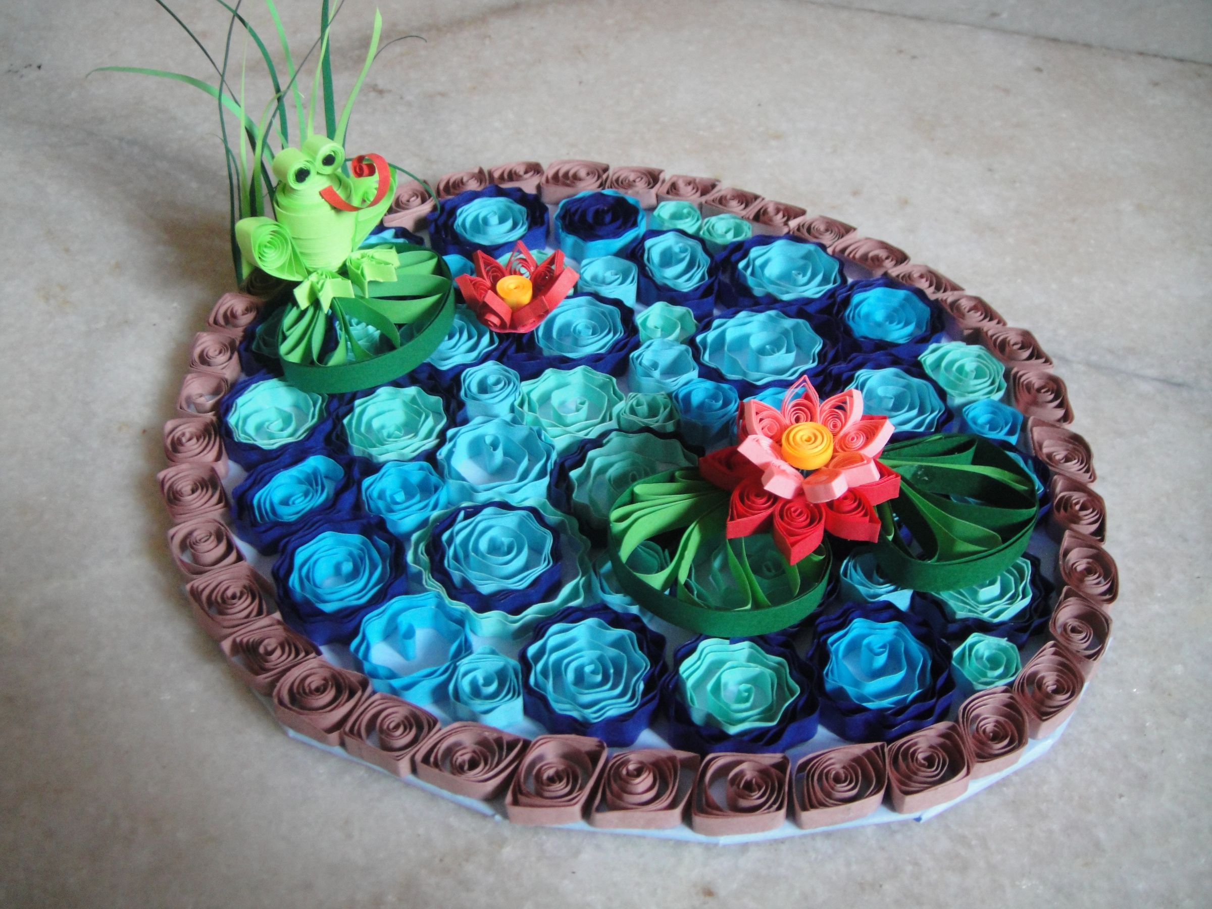 Quilled Paper Pond : 6 Steps (with Pictures) - Instructables