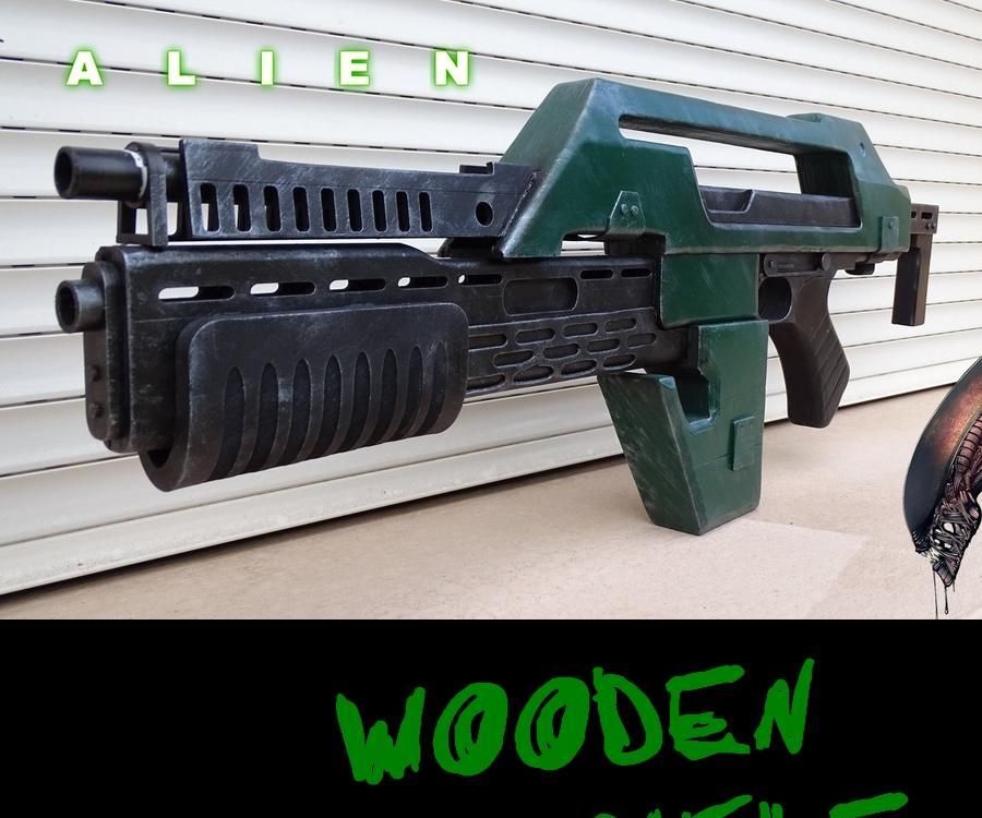 Wooden Pulse Rifle From Aliens : 6 Steps - Instructables