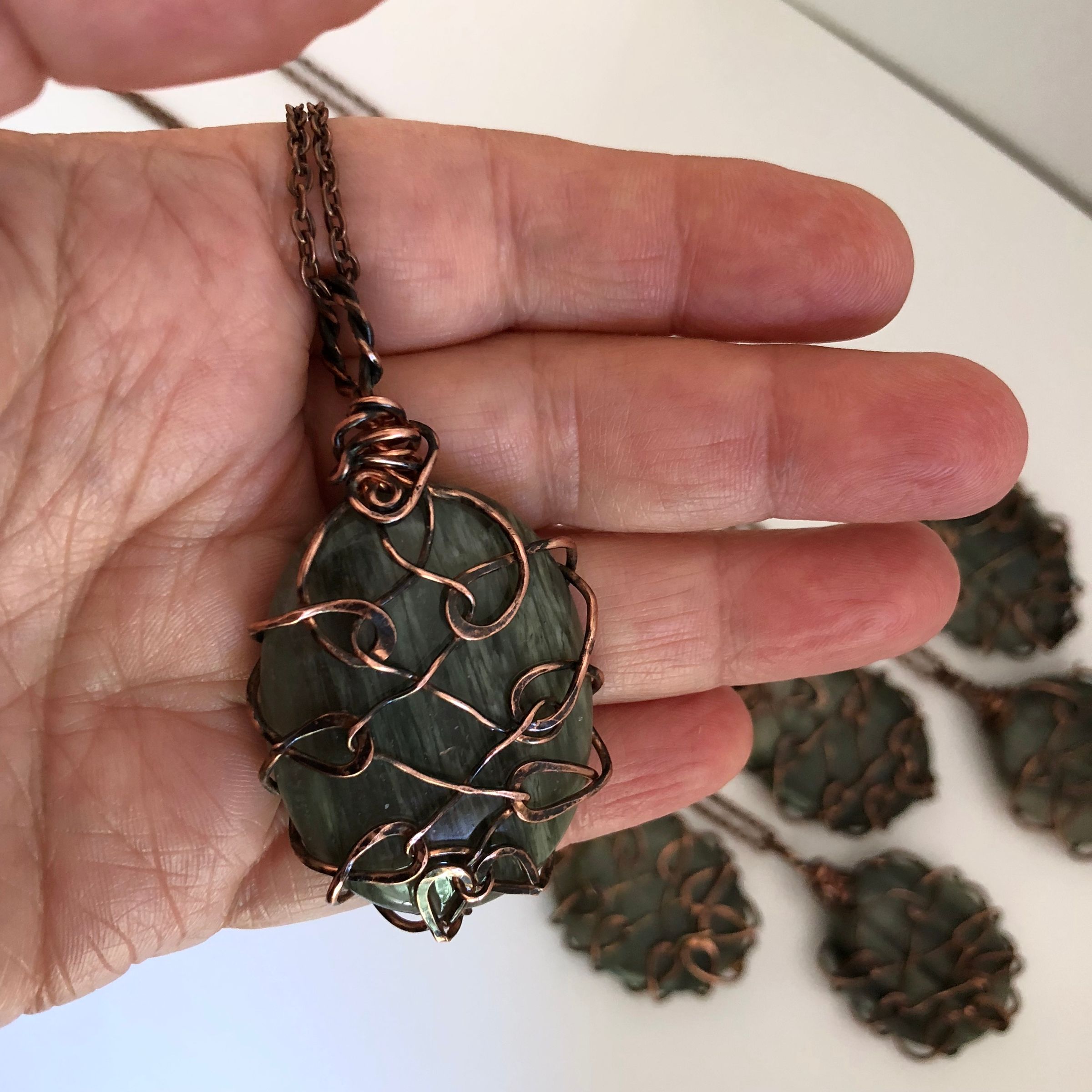 Laced Up Stone Wire Wrapped Pendant : 16 Steps (with Pictures ...