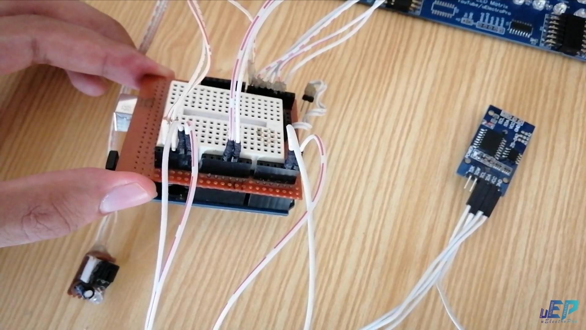 8x40 LED Matrix Clock Using DS3231 RTC Module and Arduino : 8 Steps ...