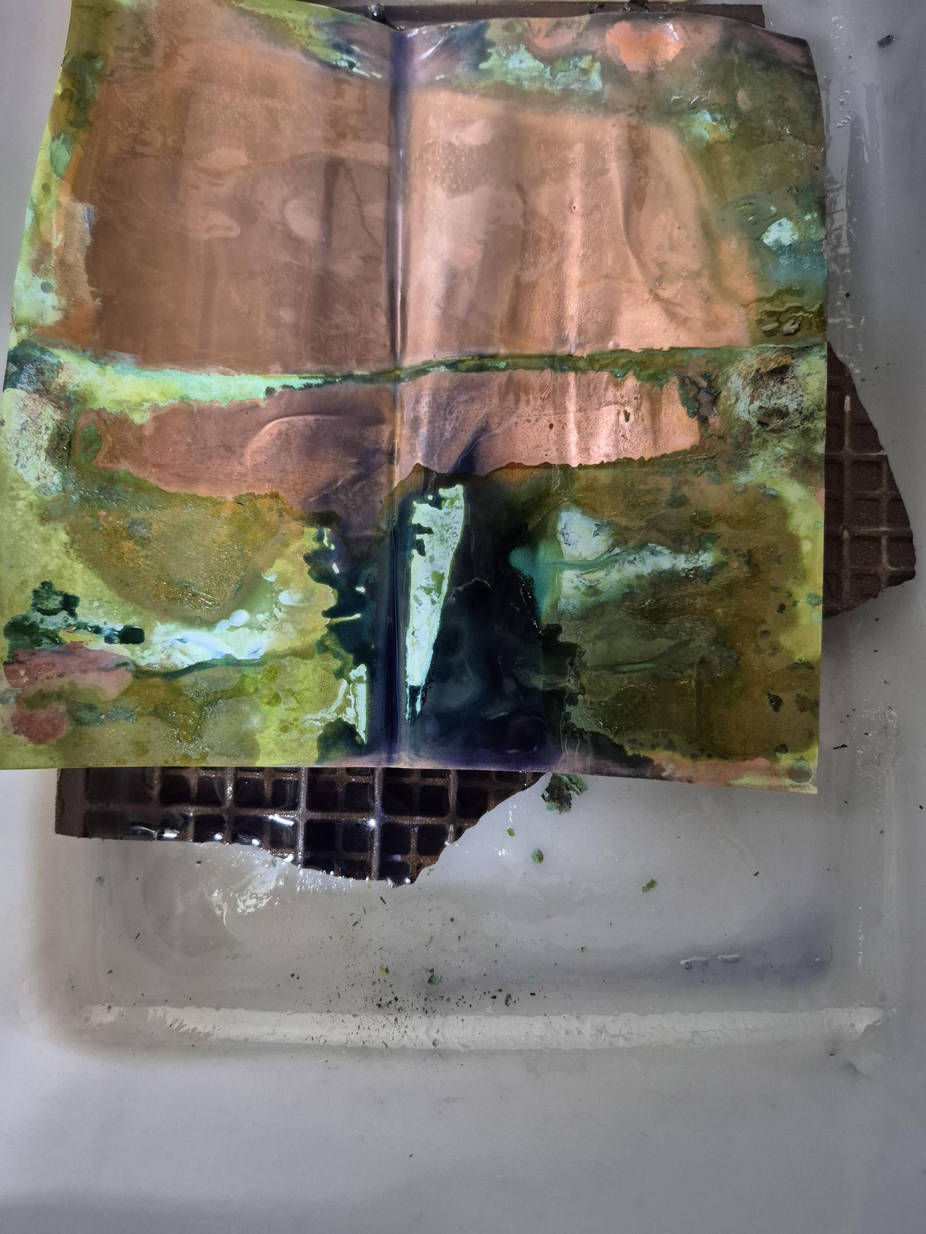 Copper Electroplating Salt Corrosison Method With Epoxy for Art and ...