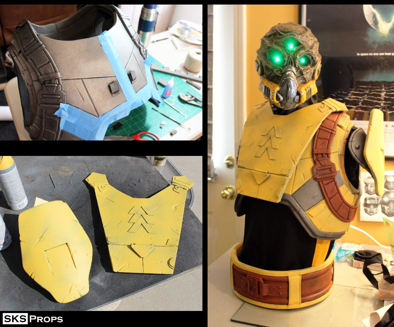 Destiny Hunter Mask and Armor Cosplay Build - SKS Props : 14 Steps ...