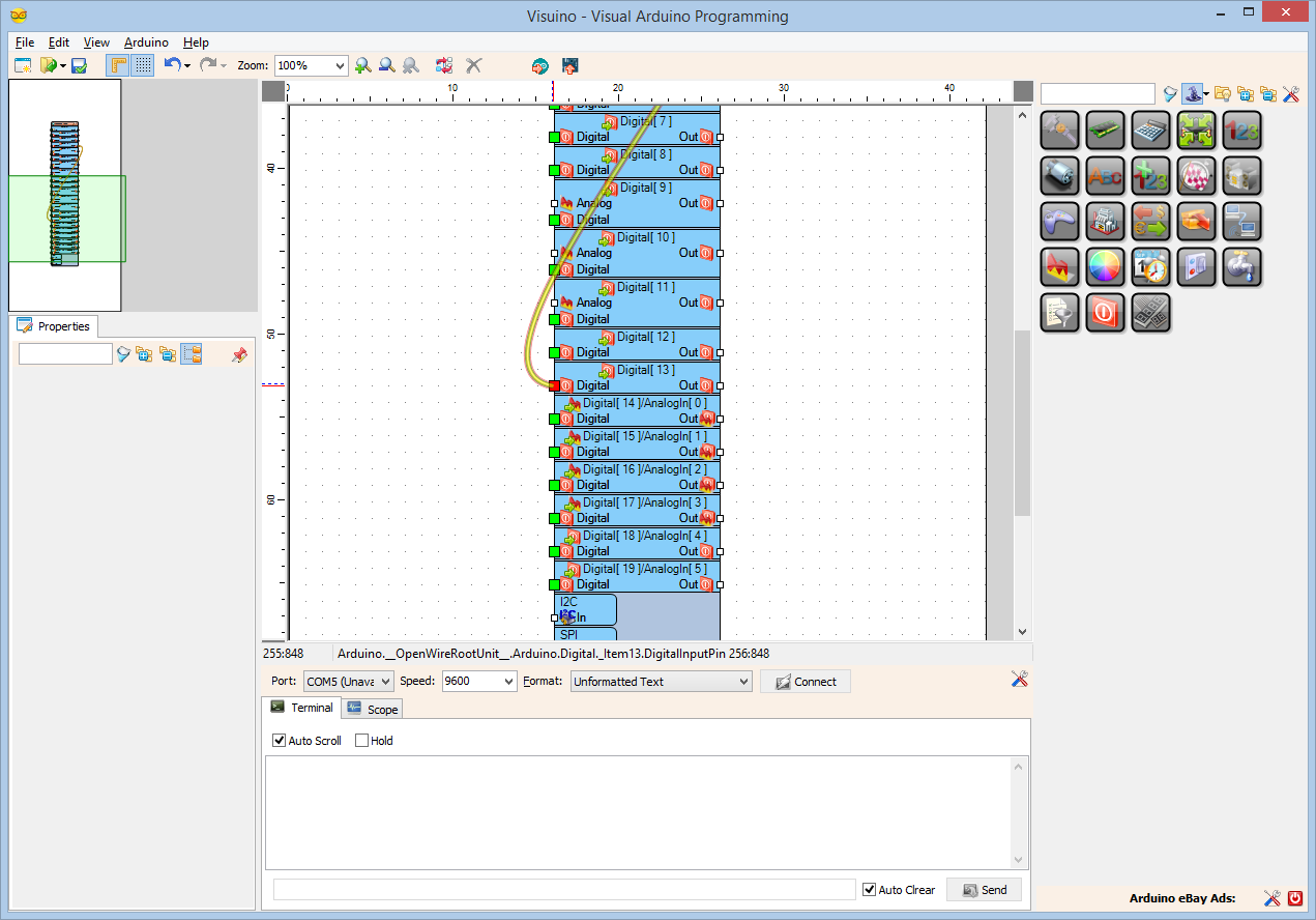 Arduino Nano: Invert Button With Visuino : 9 Steps (with Pictures ...