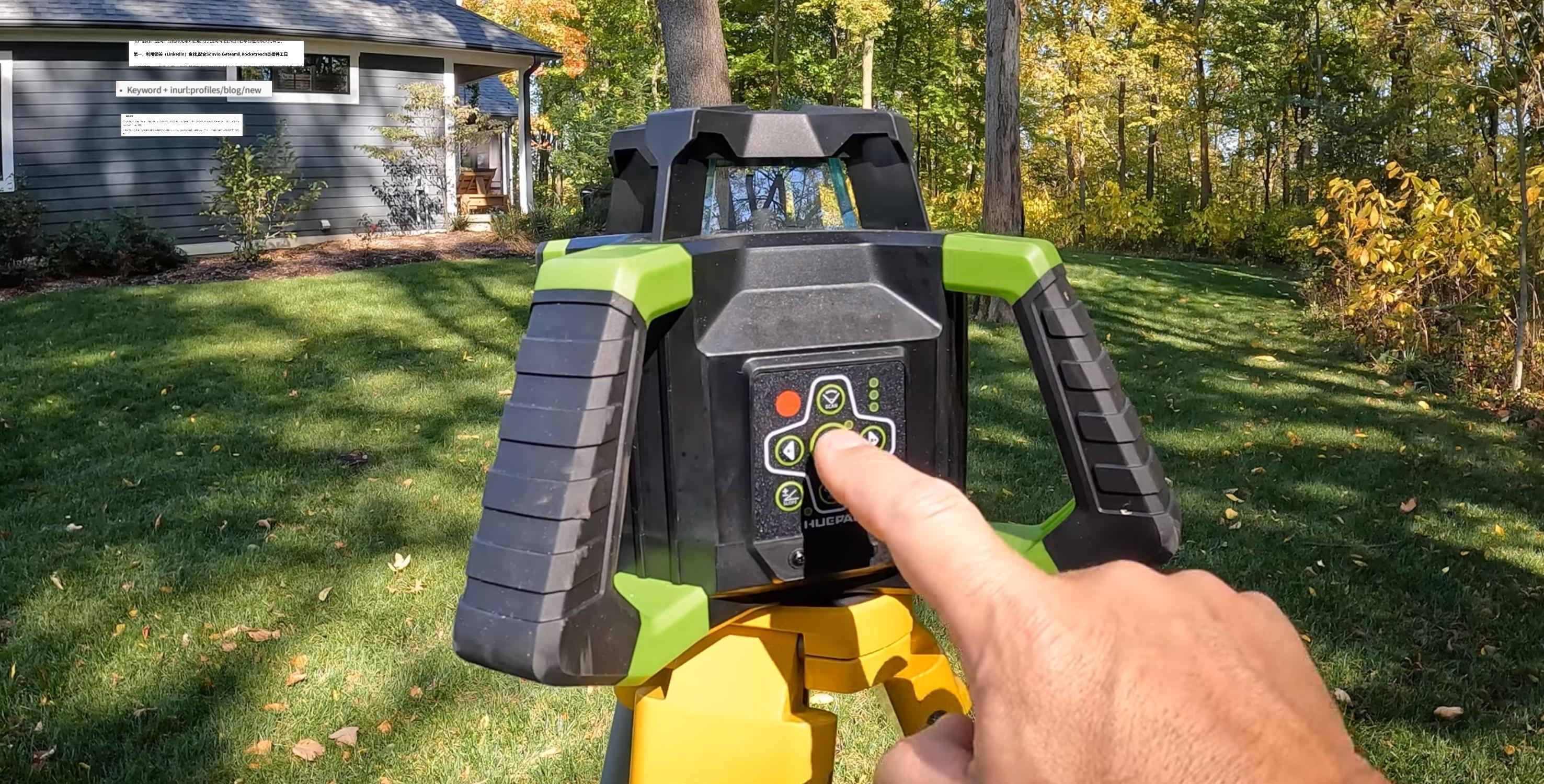 How to Level Your Lawn Easily Using a Rotary Laser Level 3 Steps Instructables