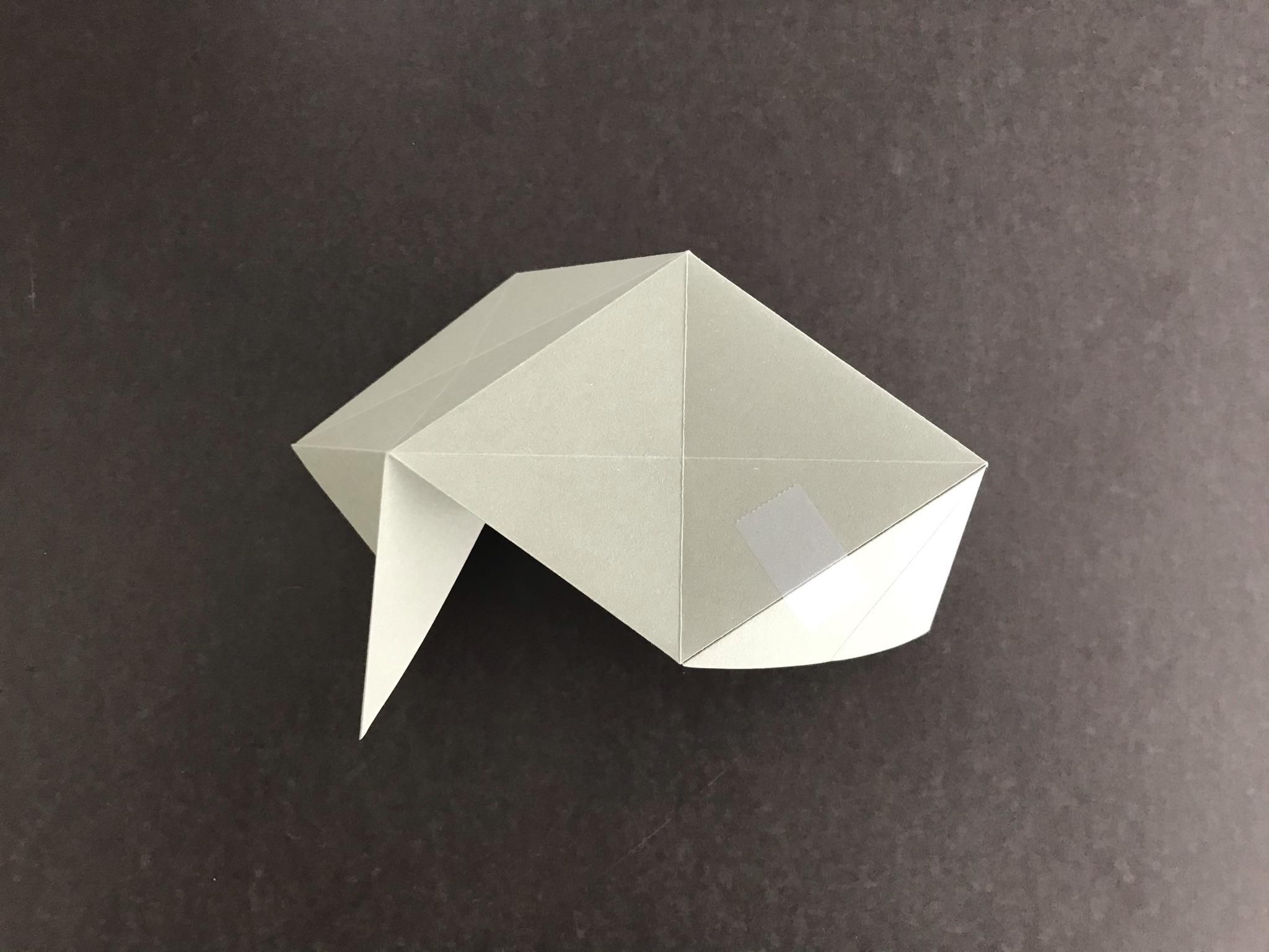 DIN A4 Double Rhombic Pyramid (with Integrated Hinge) : 3 Steps (with ...