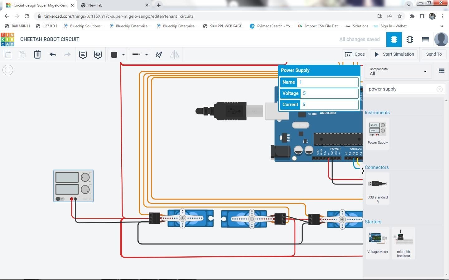 Baby Cheetah Walking Robot in Tinkercad : 21 Steps (with Pictures ...