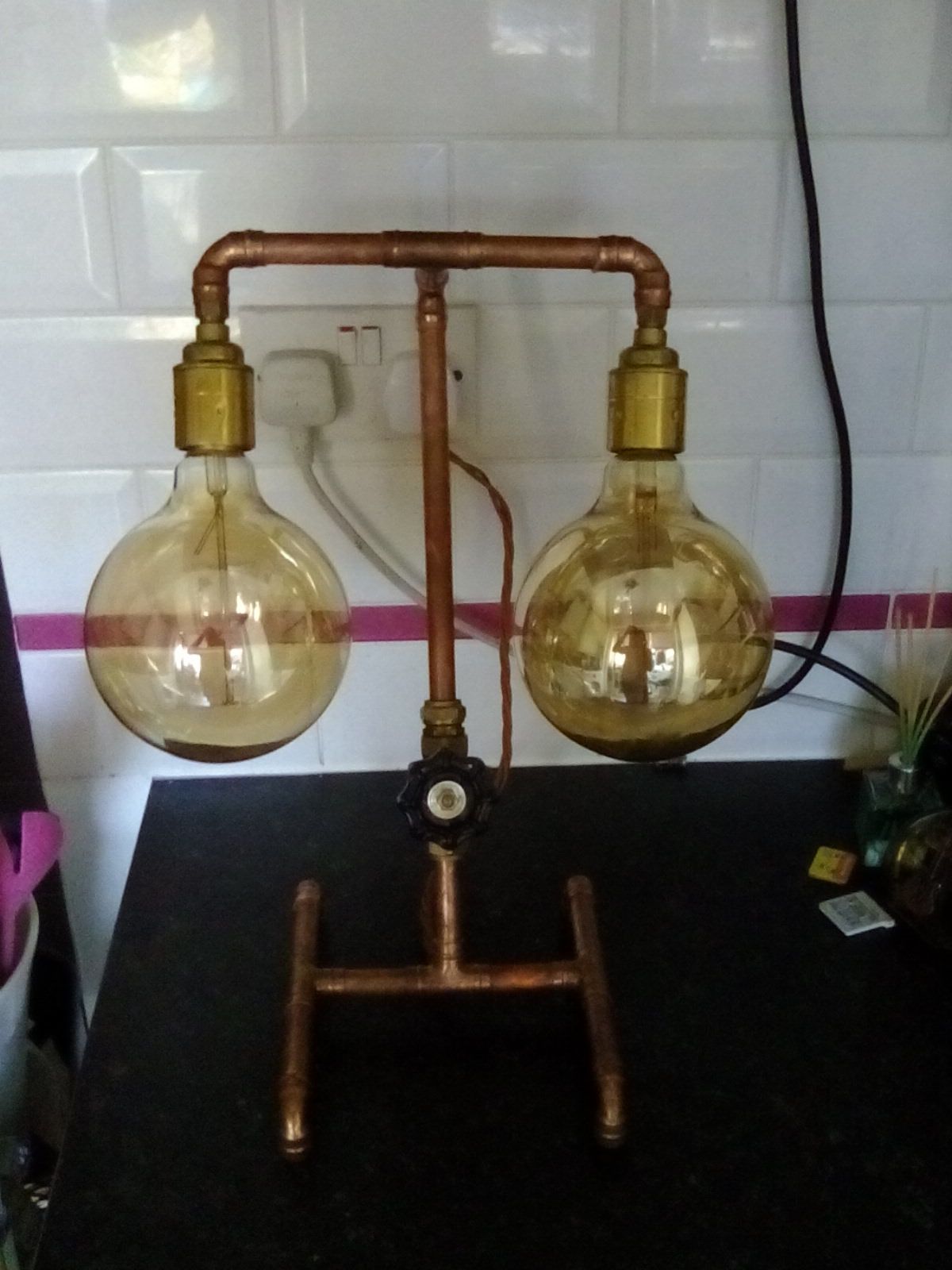 Steampunk Copper Lamp With Rock Base : 8 Steps (with Pictures ...