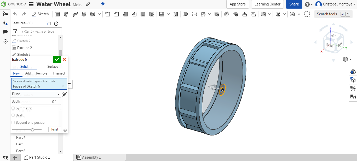 How to Make Water Wheel on Onshape : 15 Steps - Instructables