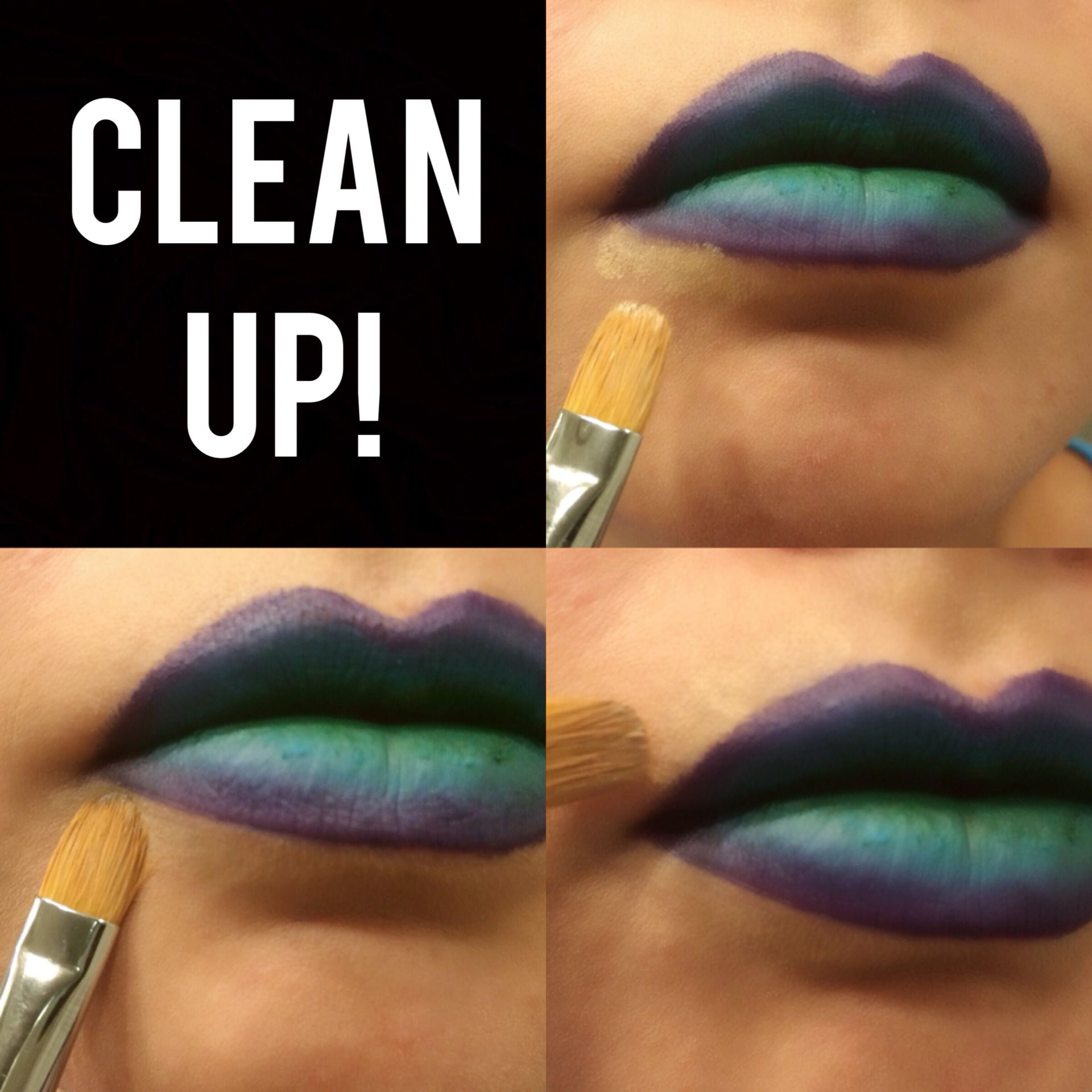 Blue Ombre Lips