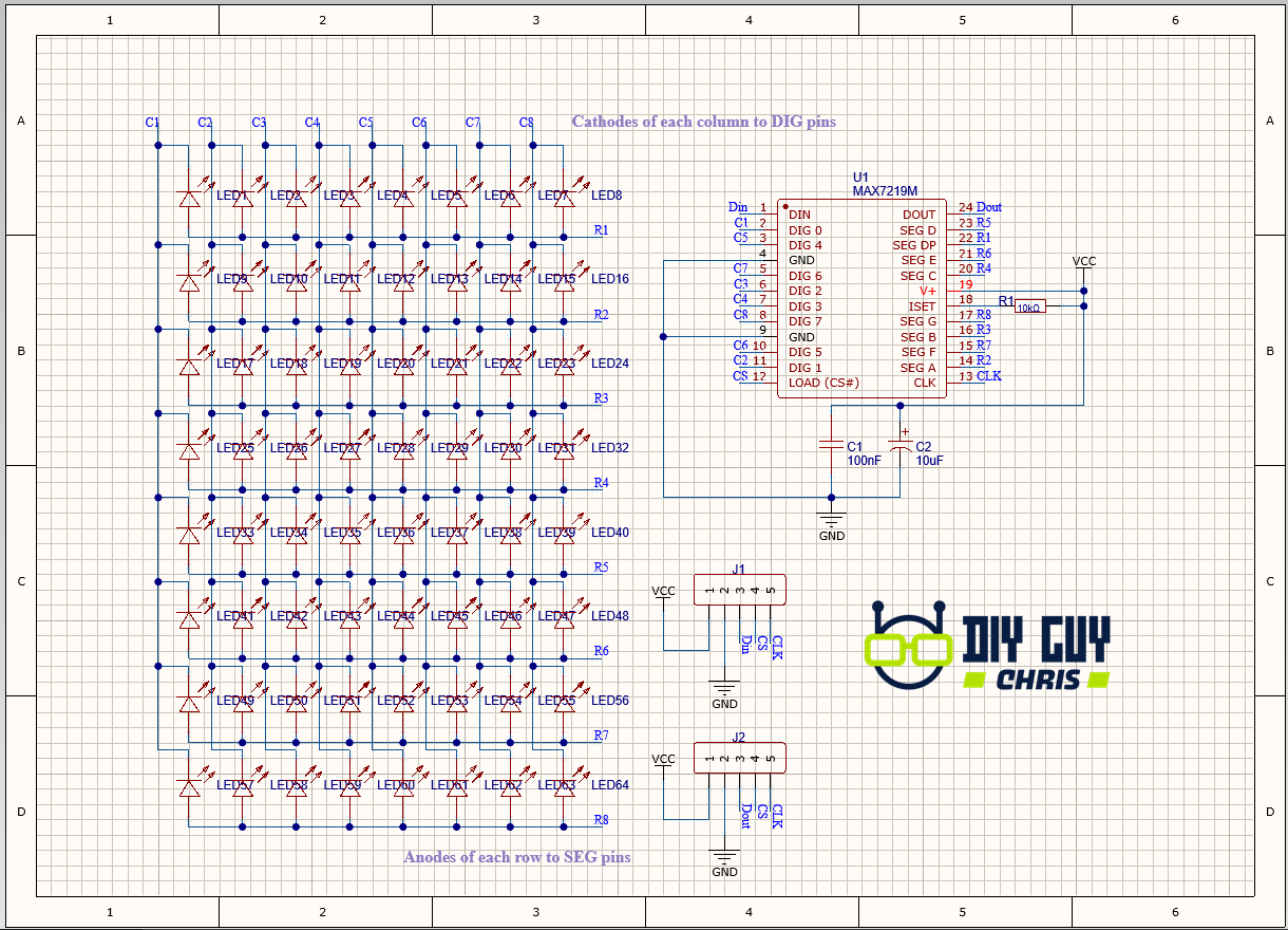 DIY Customized 8x8 LED Matrix Tutorial (MAX7219 Meets Arduino) : 5 ...