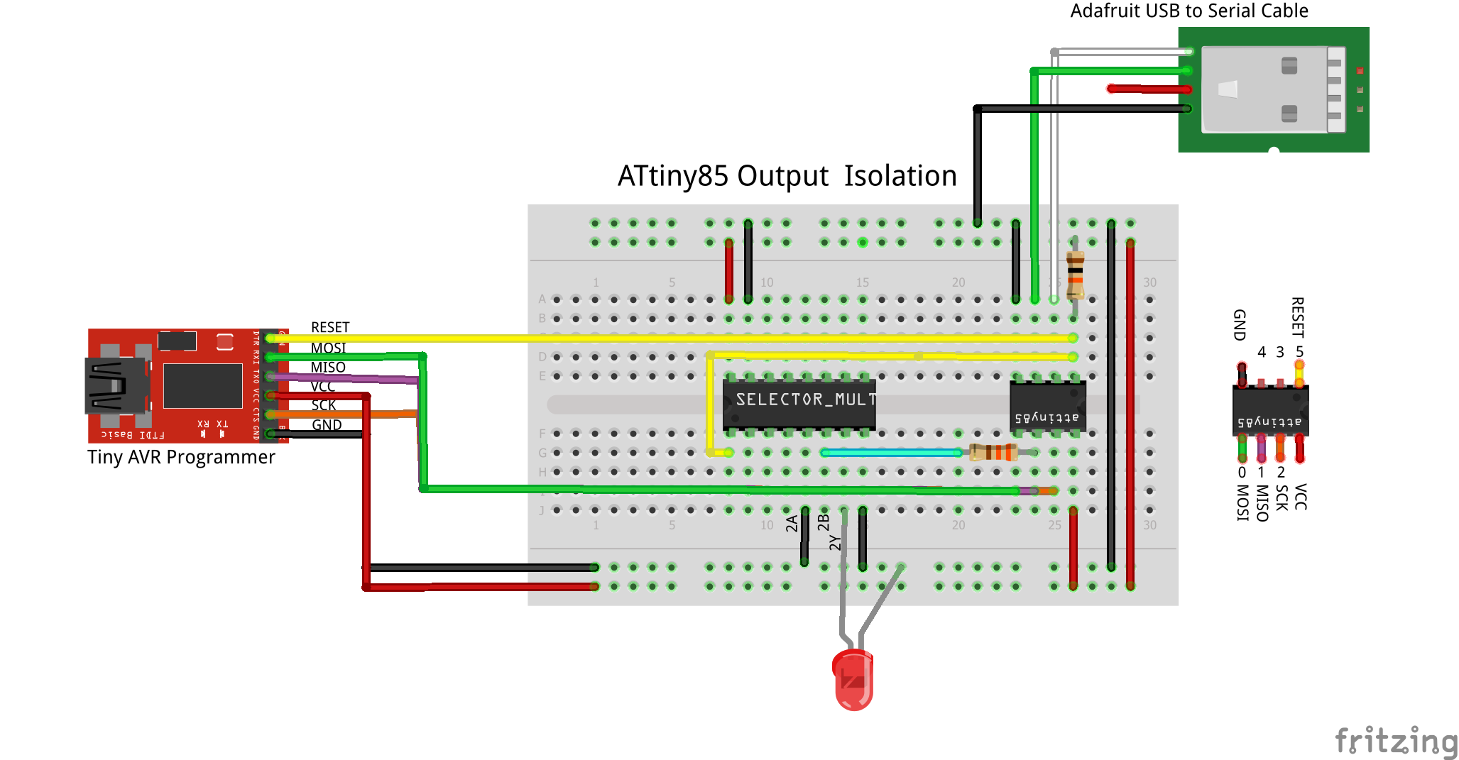 ATtiny84/85 SPI Interface Pin Reuse : 6 Steps - Instructables
