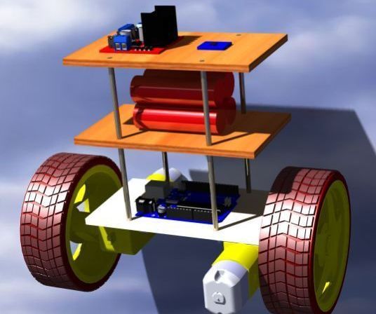 DIY Self Balancing Robot DC Motors Bluetooth HC-05 : 7 Steps ...