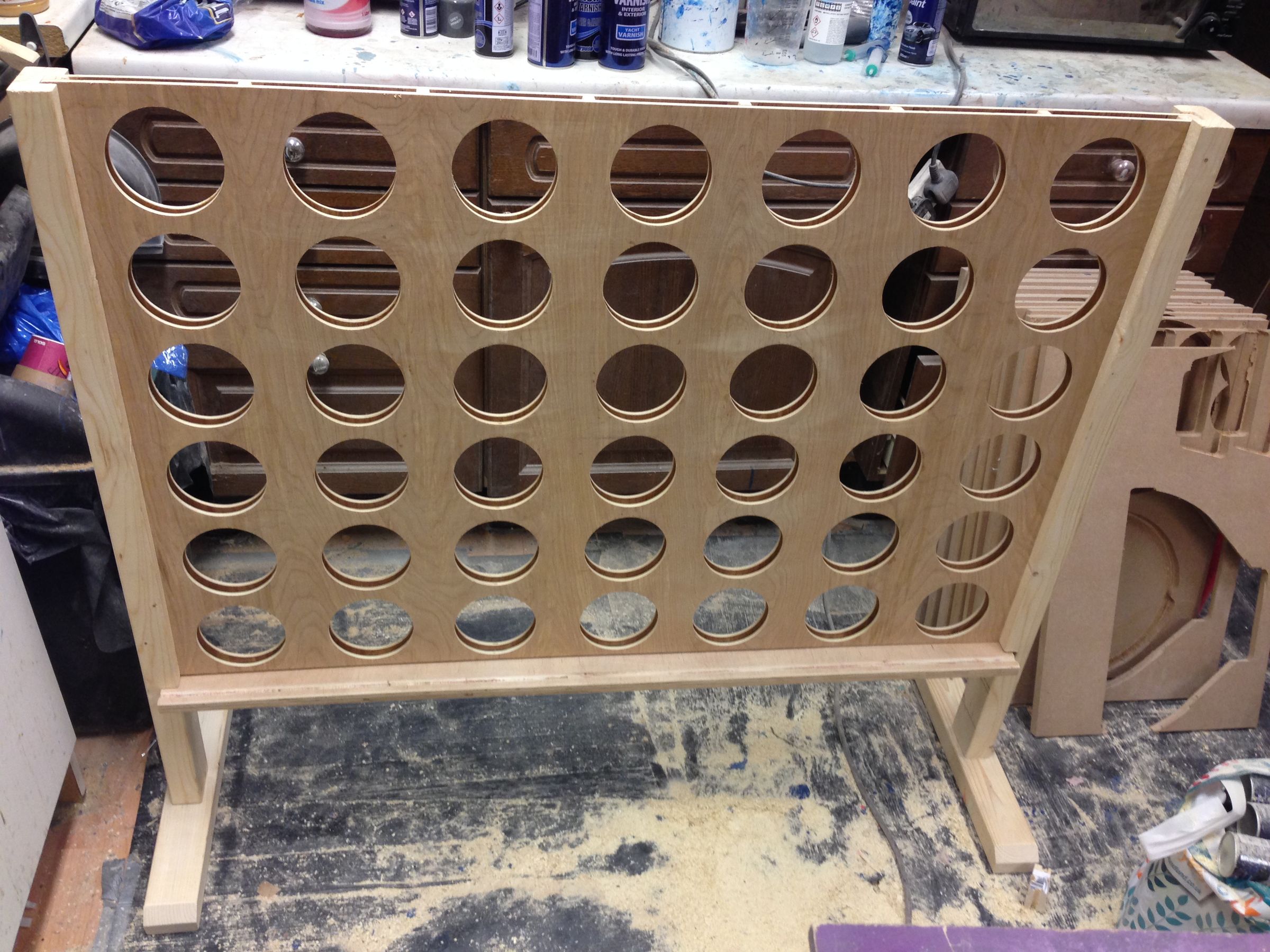 Giant Wooden Connect Four : 8 Steps (with Pictures) - Instructables