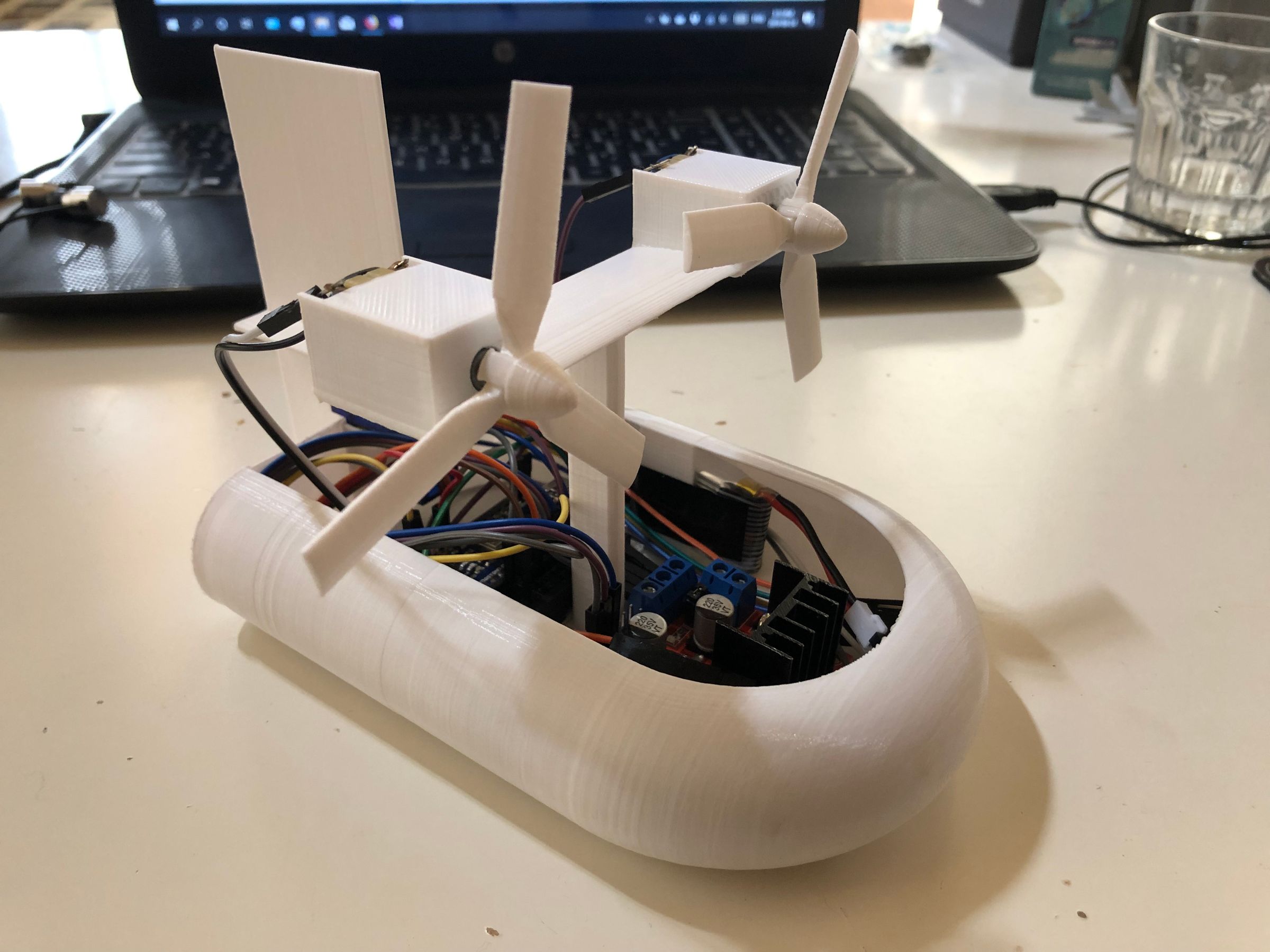 3D Printed Arduino RC Airboat With Controller : 6 Steps (with Pictures ...