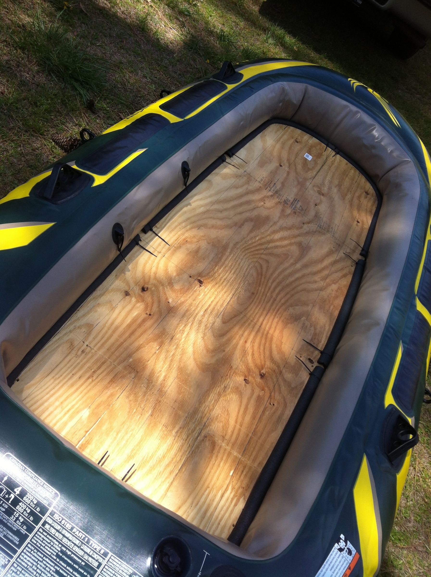 Wooden Floor for a Seahawk 4 Fishing Raft : 6 Steps - Instructables