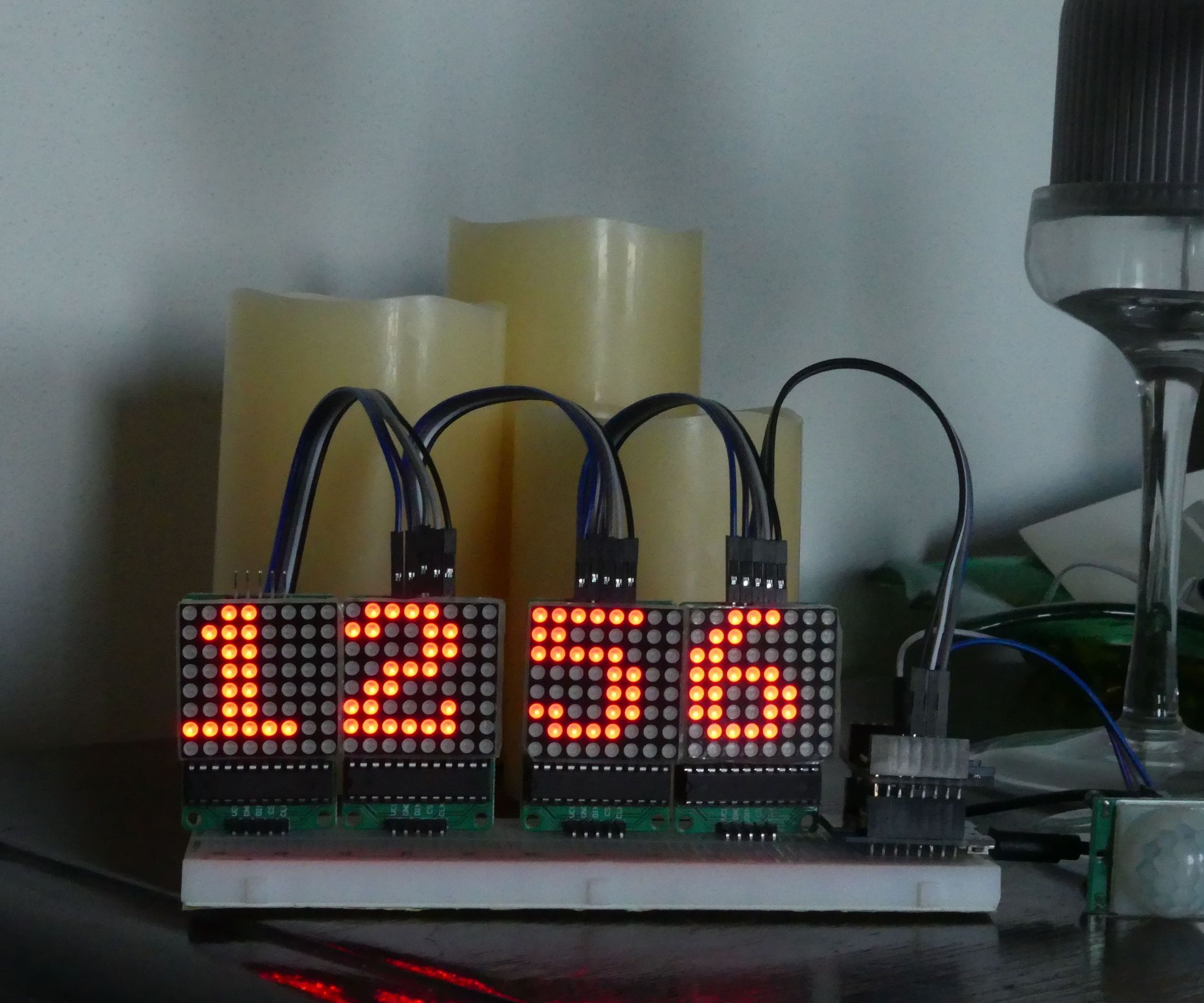8x8 Led Matrix Clock & Anti-Intrusion Warning : 4 Steps (with Pictures ...