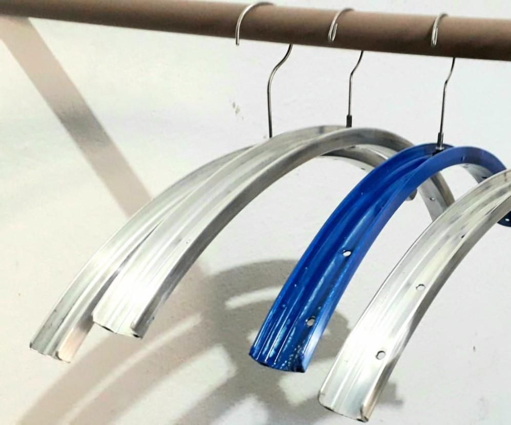 Bicycle Hoops Clothes Hanger-Upcycling : 4 Steps (with Pictures ...