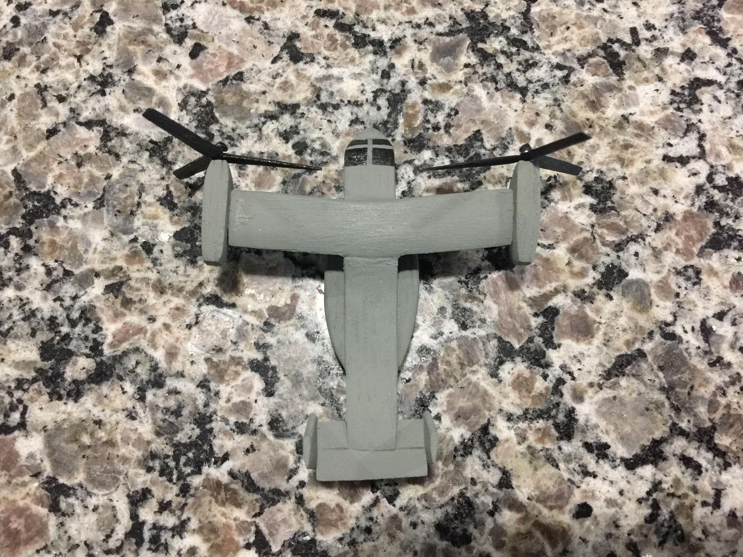 V-22 Osprey Military Aircraft Out of Popsicle Sticks : 10 Steps (with ...