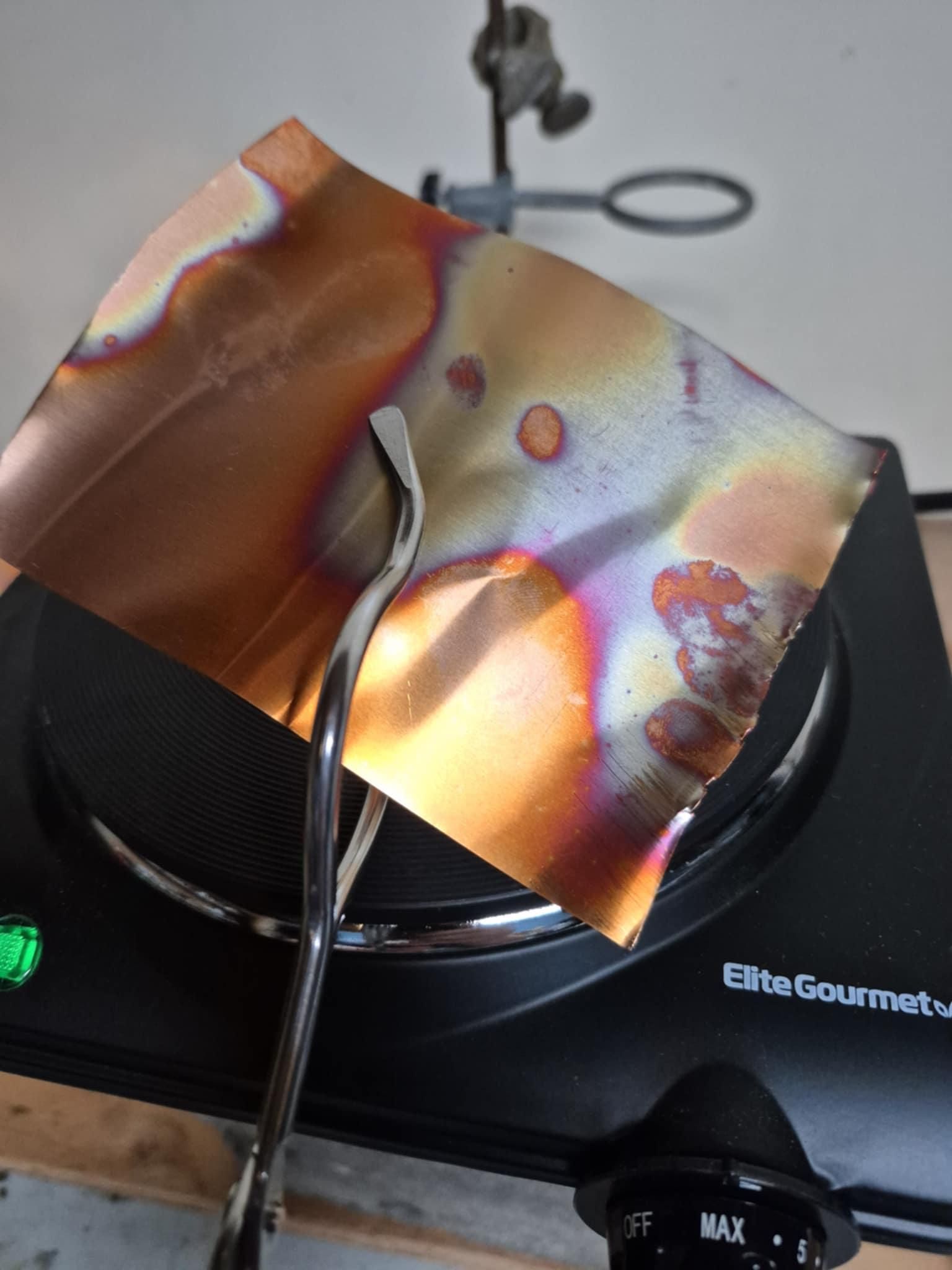 Annealing Metals (Copper and Brass) With a Hotplate to Make Rainbow and ...
