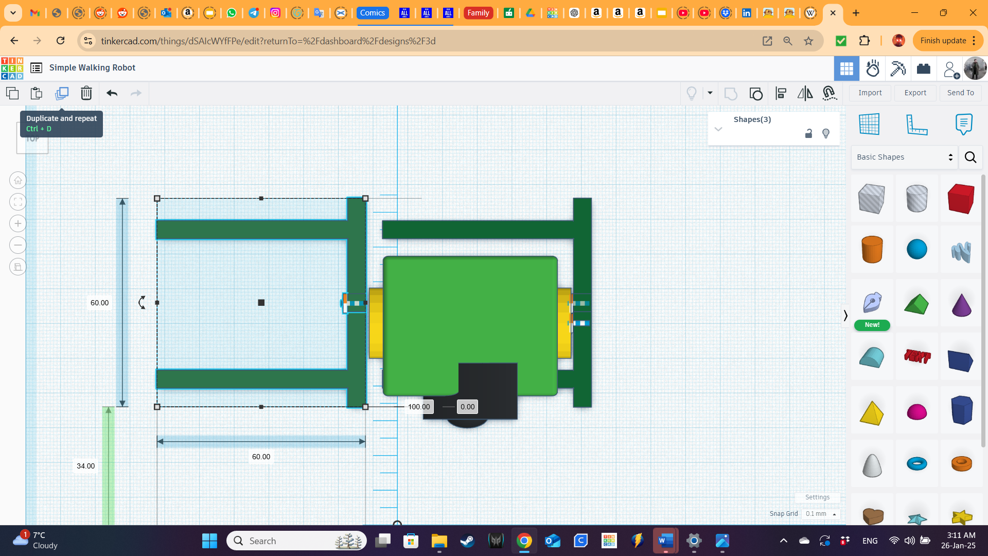 Tinkercad Robotics for School: SIMLAB KOMBAT! (virtual Walking Robots ...