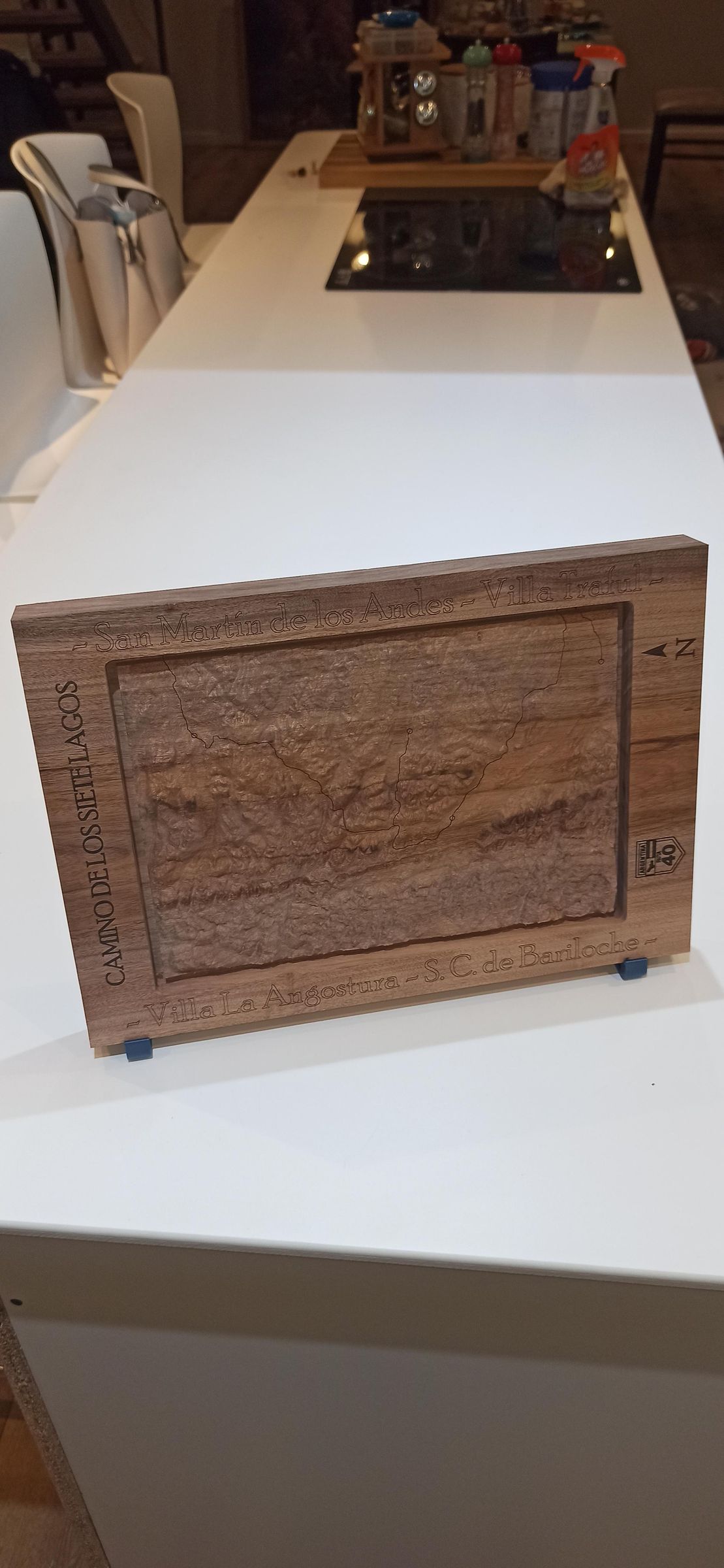 CNC Carved and Laser Engraved Topographic Map : 8 Steps (with Pictures ...