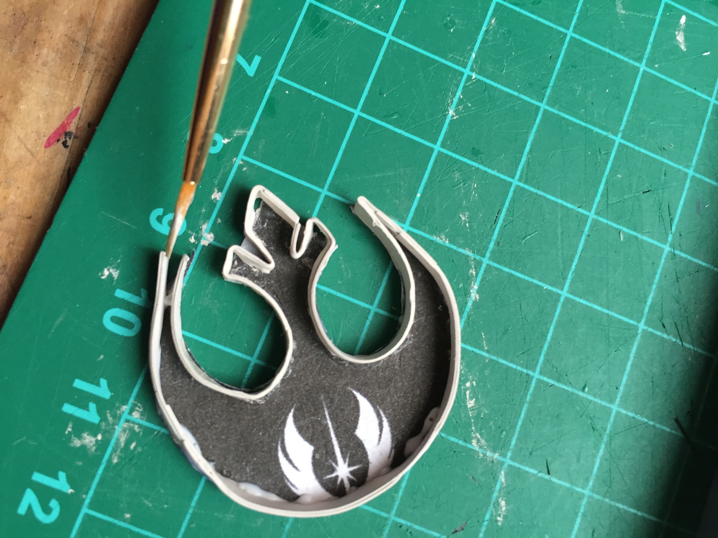 Star Wars Rebel Alliance Pendant in Fine Silver : 8 Steps (with ...
