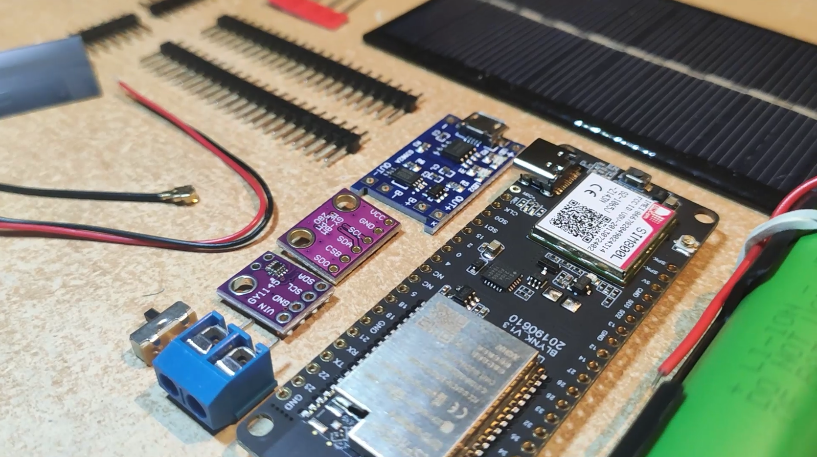 Solar Weather Station With ESP32, SIM800L, ESP8266, Sending Data to a ...