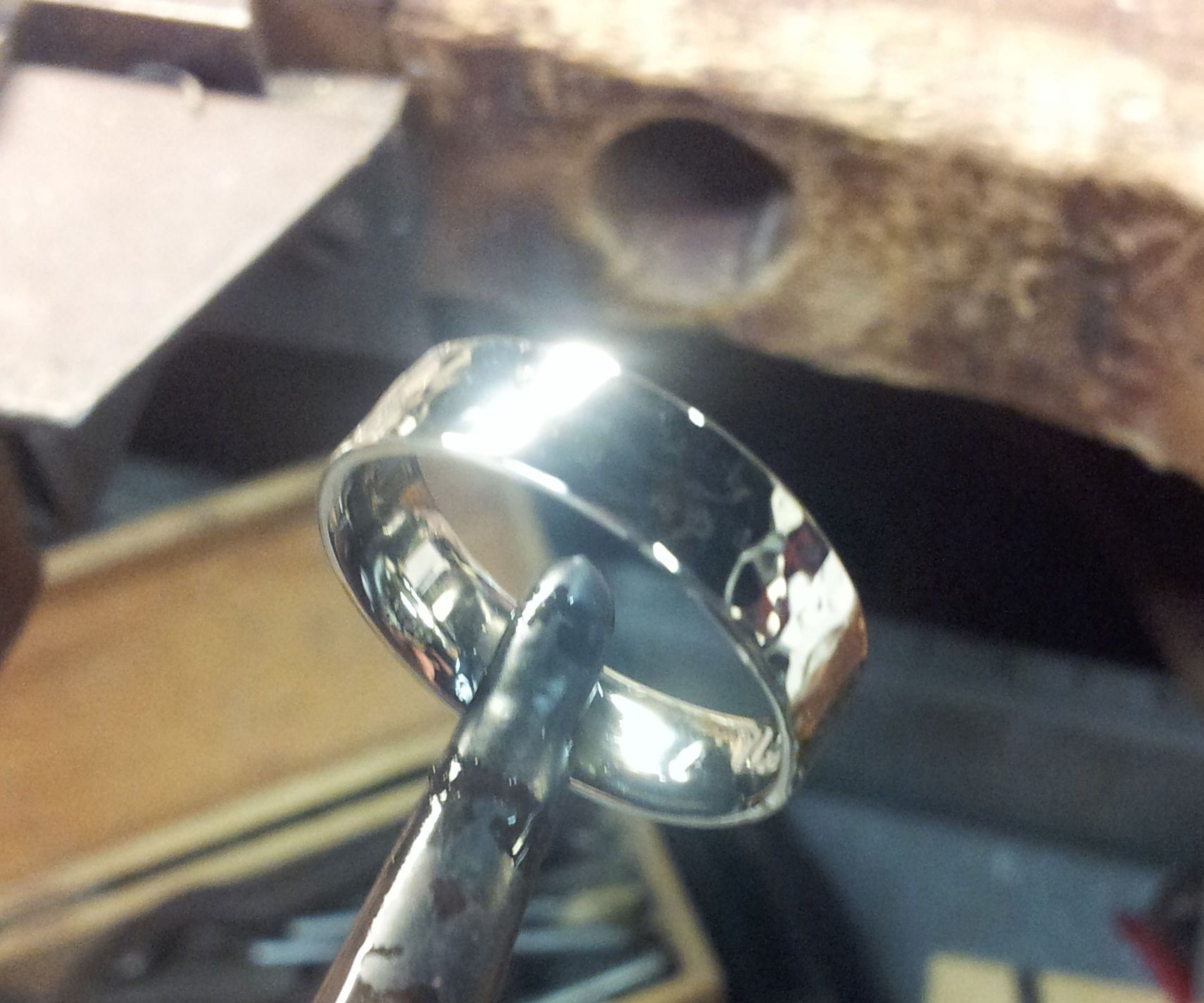 Making a Ring With a Hammered Finish in Less Than an Hour (from Scratch ...