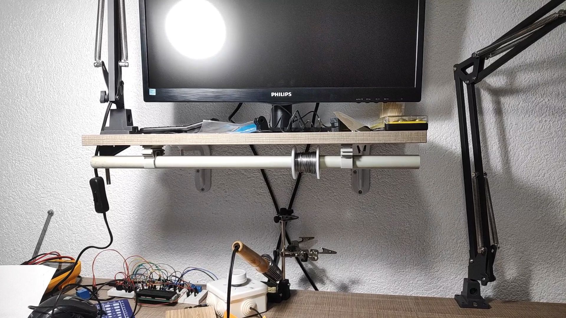 Desk Solder and Wire Rack : 3 Steps (with Pictures) - Instructables