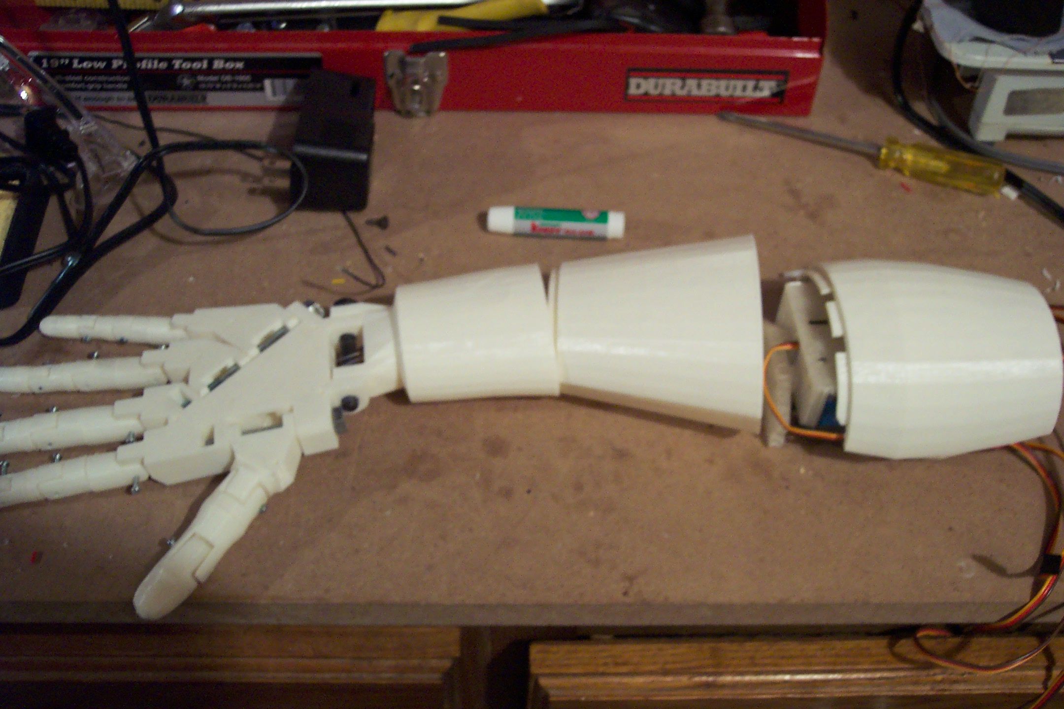 DIY Prosthetic Hand & Forearm (Voice Controlled) : 14 Steps (with ...
