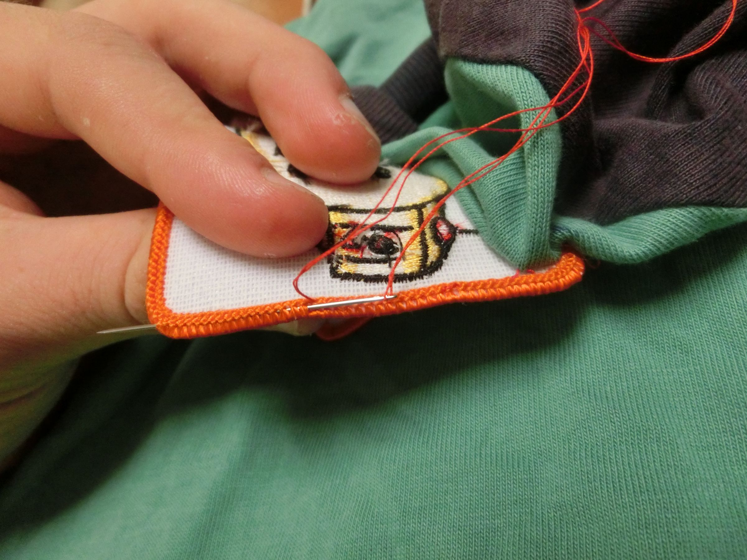 Stitching on a Instructables Patch. - Instructables