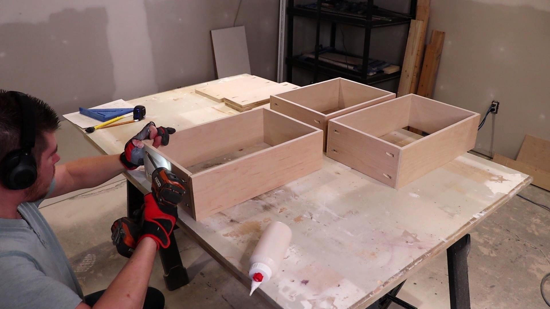 DIY Computer Desk | Cable Management, Storage, LED's : 13 Steps (with ...