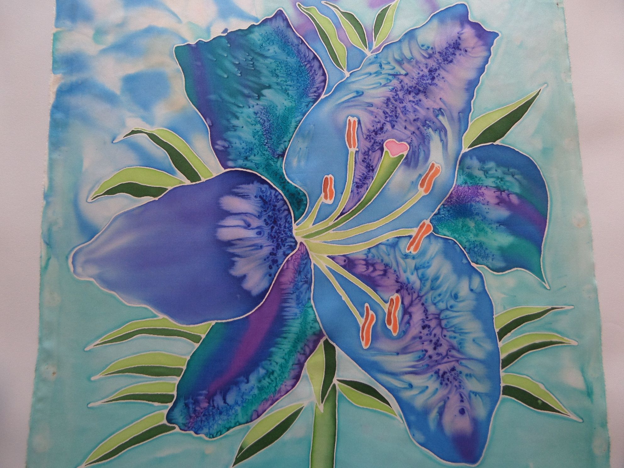 'Rainbow Lily' Silk Painting : 11 Steps (with Pictures) - Instructables
