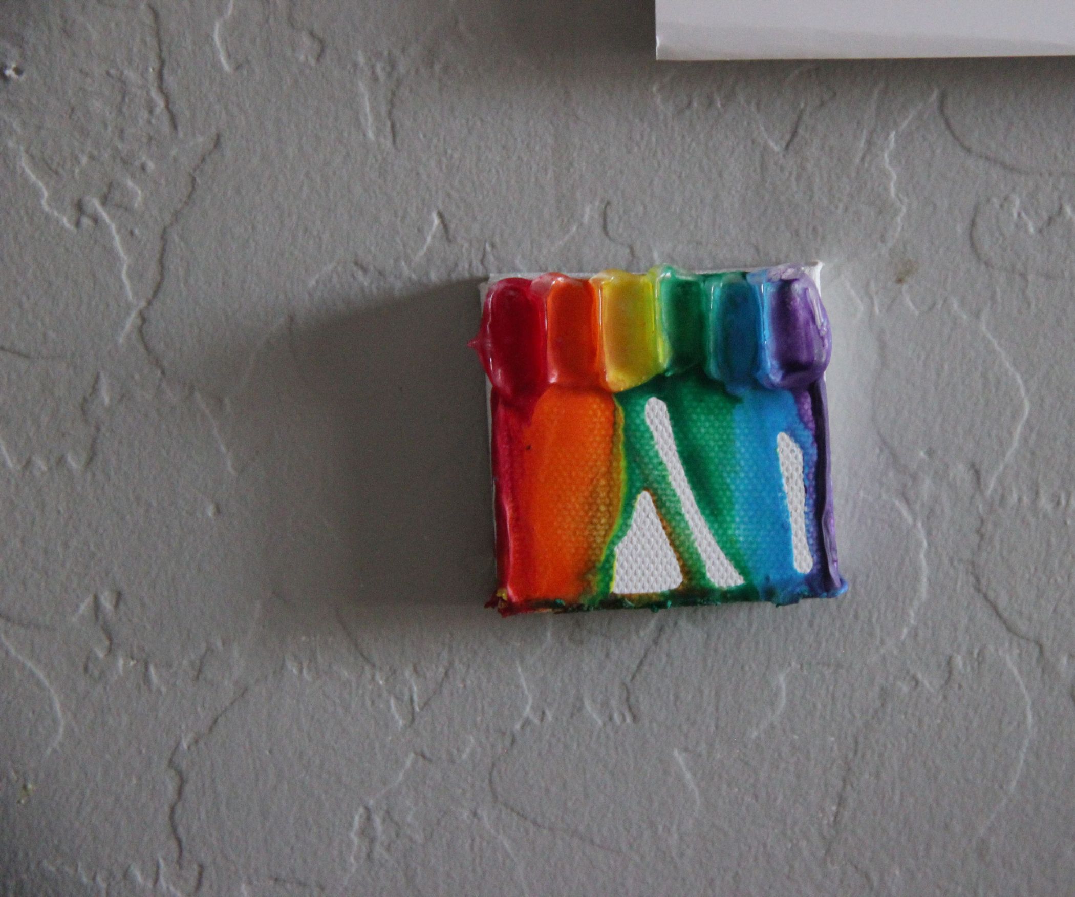 Diy Rainbow Melted Crayon Wall Decor : 5 Steps (with Pictures ...