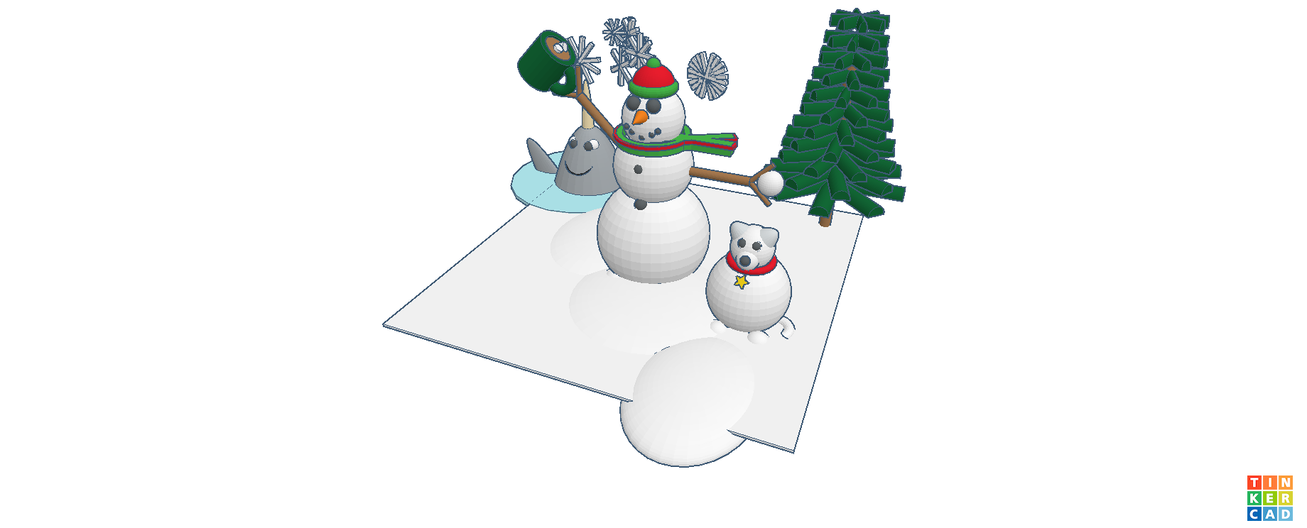 TinkerCAD Codeblocks Snowman Challenge : 3 Steps (with Pictures ...