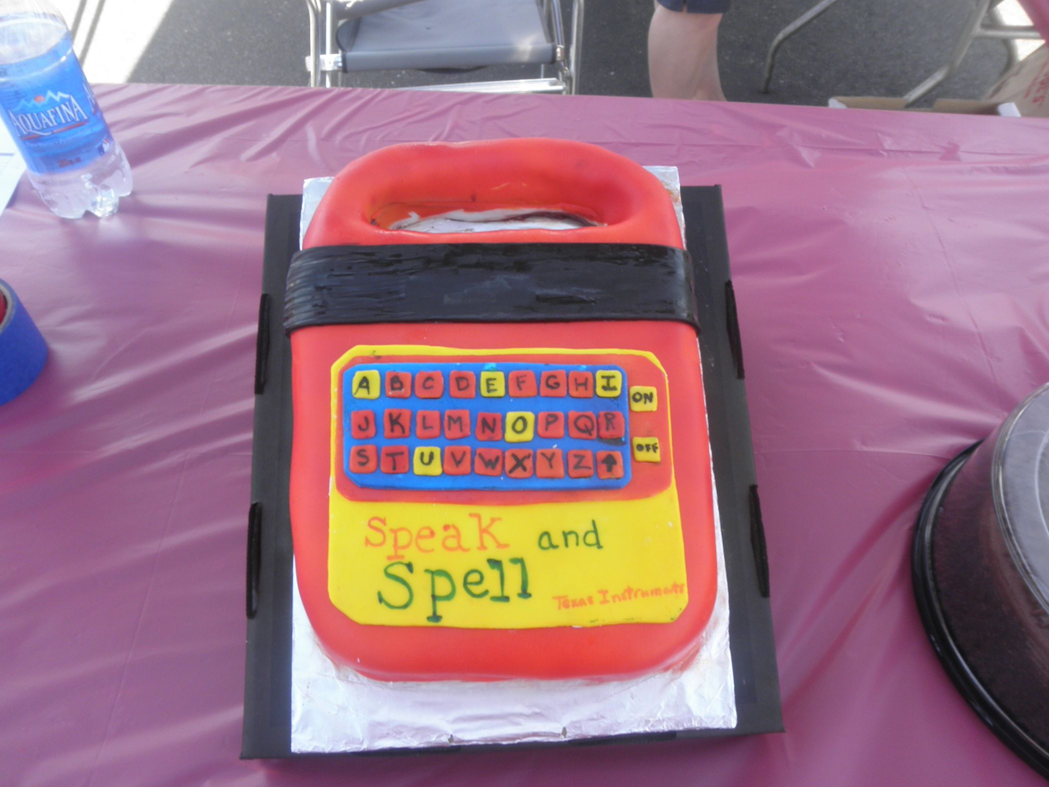 Speak & Spell Cake for My Son's School Carnival : 3 Steps (with ...