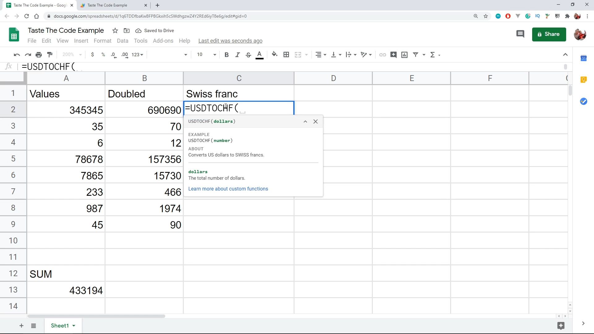 Add Custom Function in Google Sheets : 5 Steps - Instructables