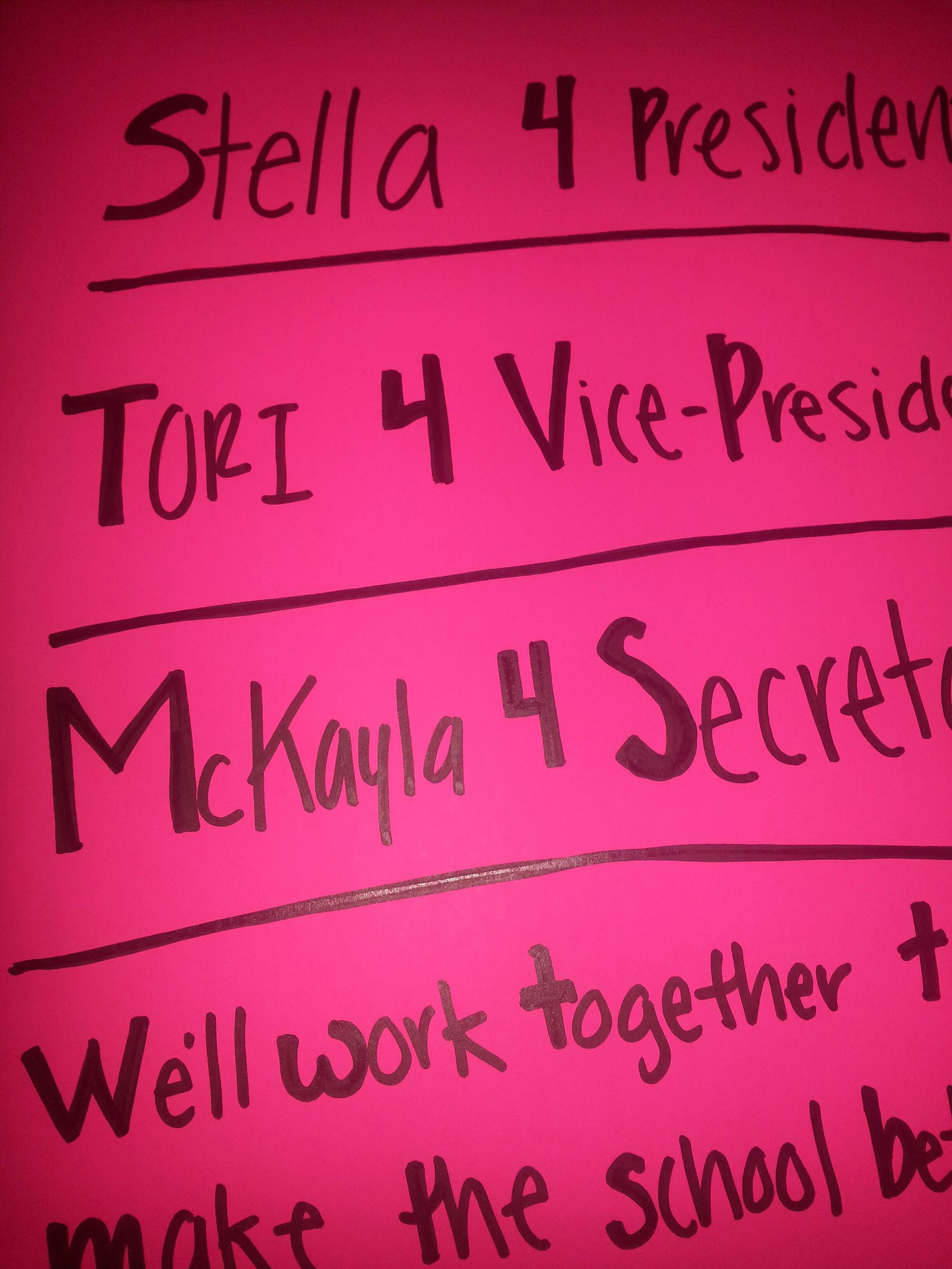 Student Council President Poster Ideas