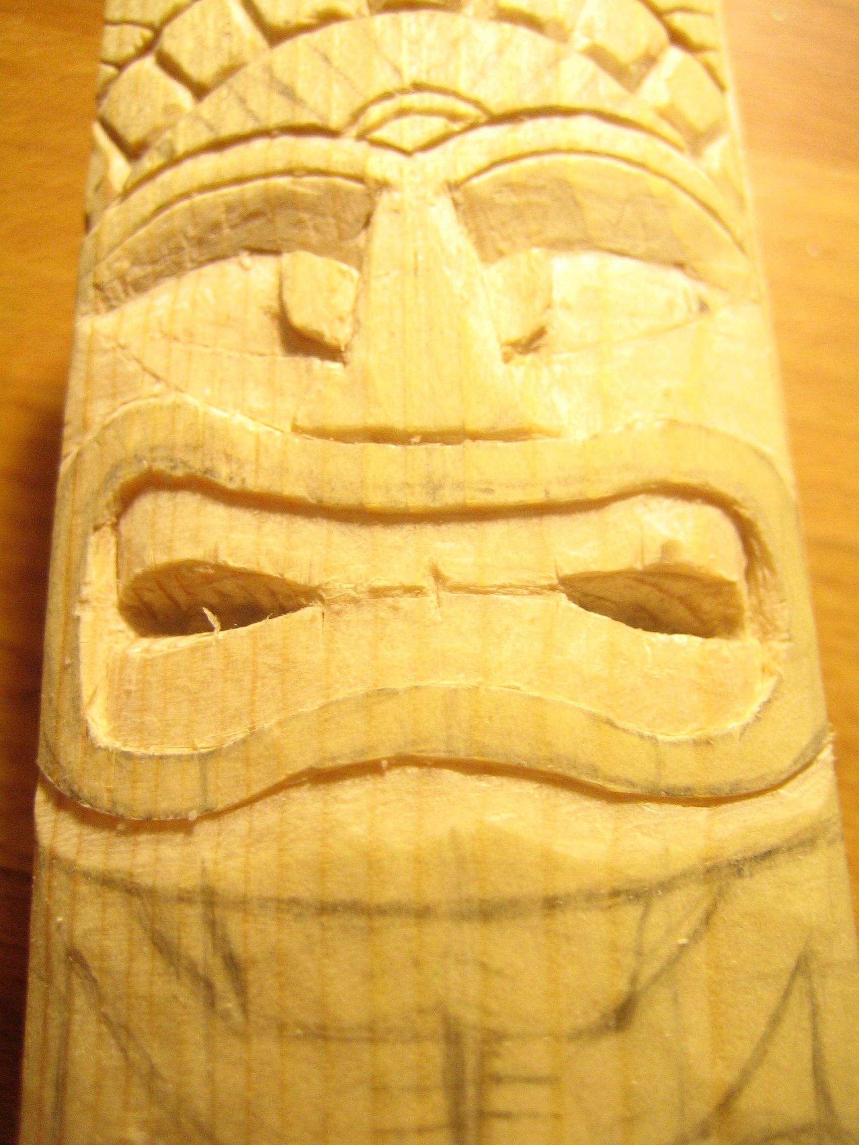 Carve a Miniature Tiki Mask and Color It Cheaply and Eco-friendly : 6 ...